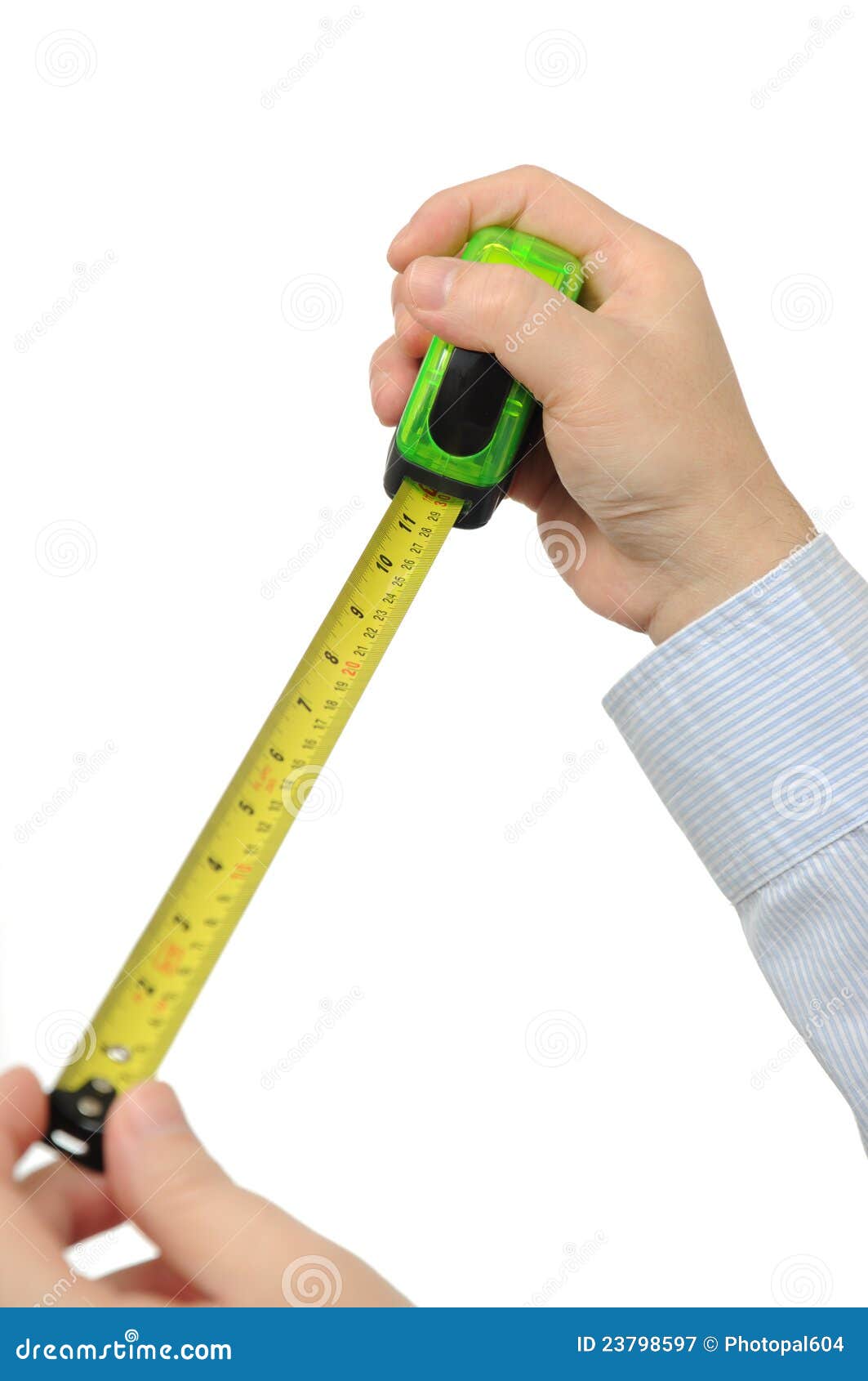 Man with ruler stock image. Image of human, inch, metre - 23798597