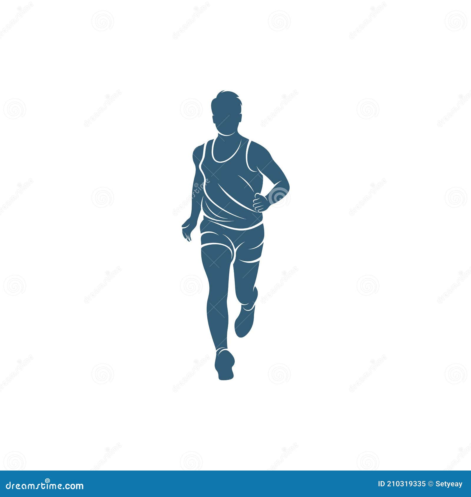 Man Runner Athletic Logo Design Vector. Icon Symbol. Template ...
