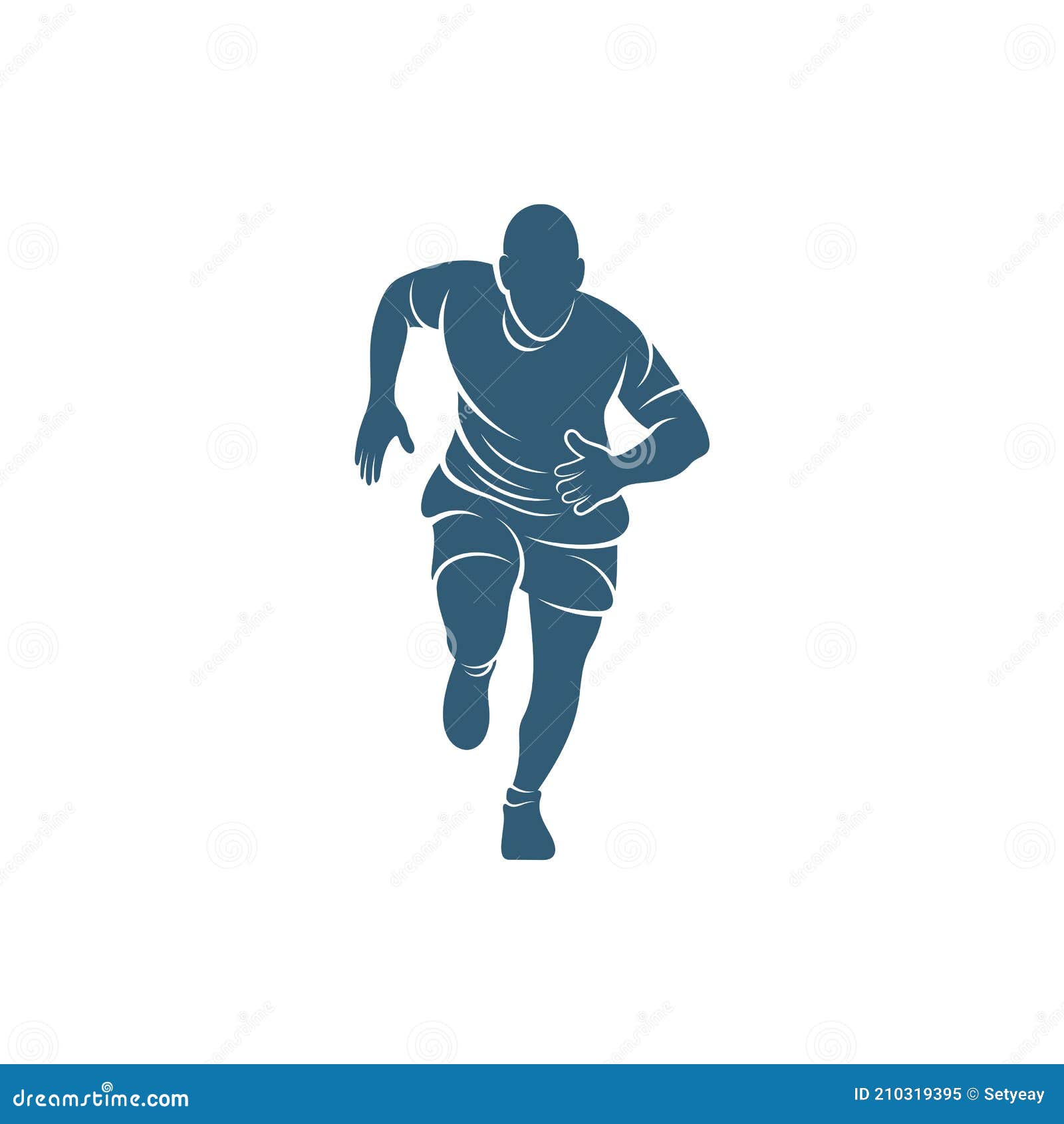 Man Runner Athletic Logo Design Vector. Icon Symbol. Template ...