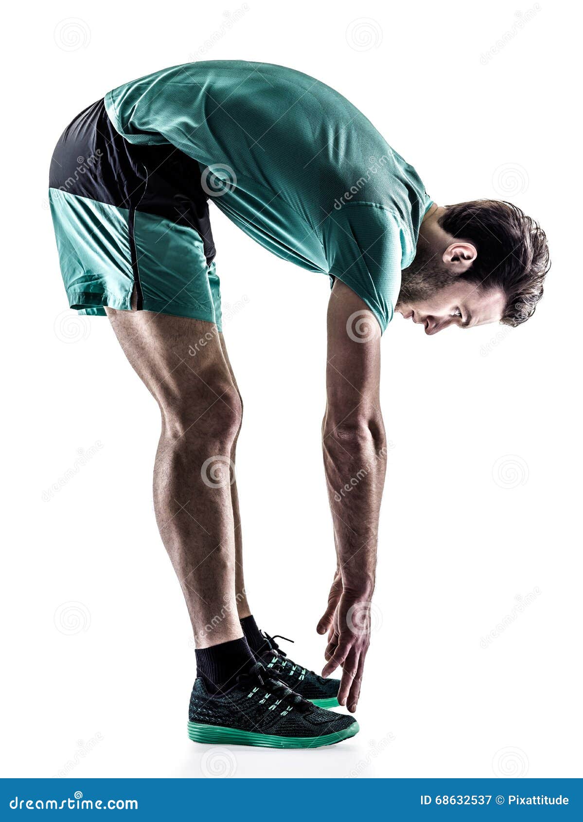 Man Runner Jogger Running Isolated Stock Image - Image of profiles ...