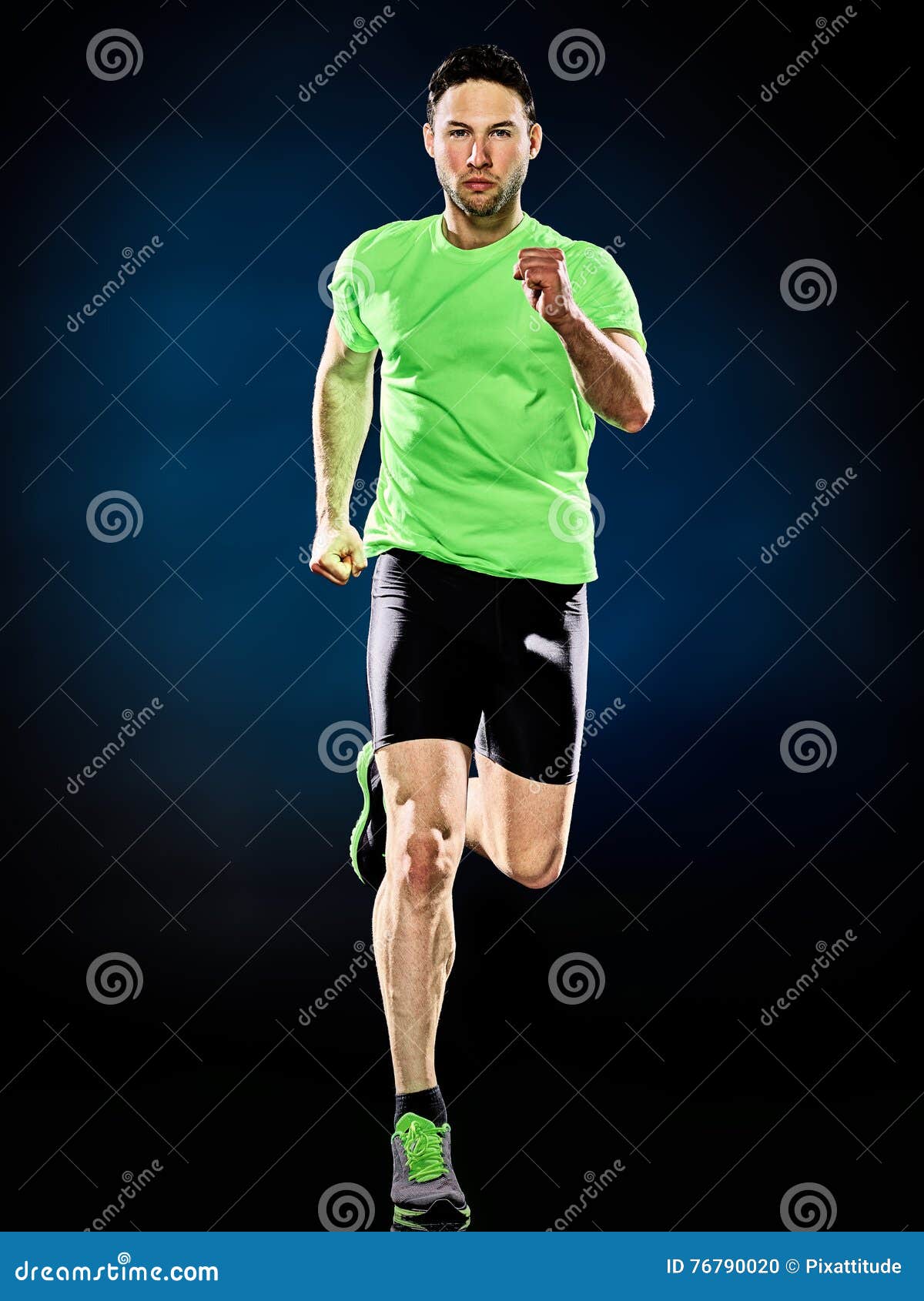 Man Runner Running Jogger Jogging Isolated Stock Photo - Image of ...
