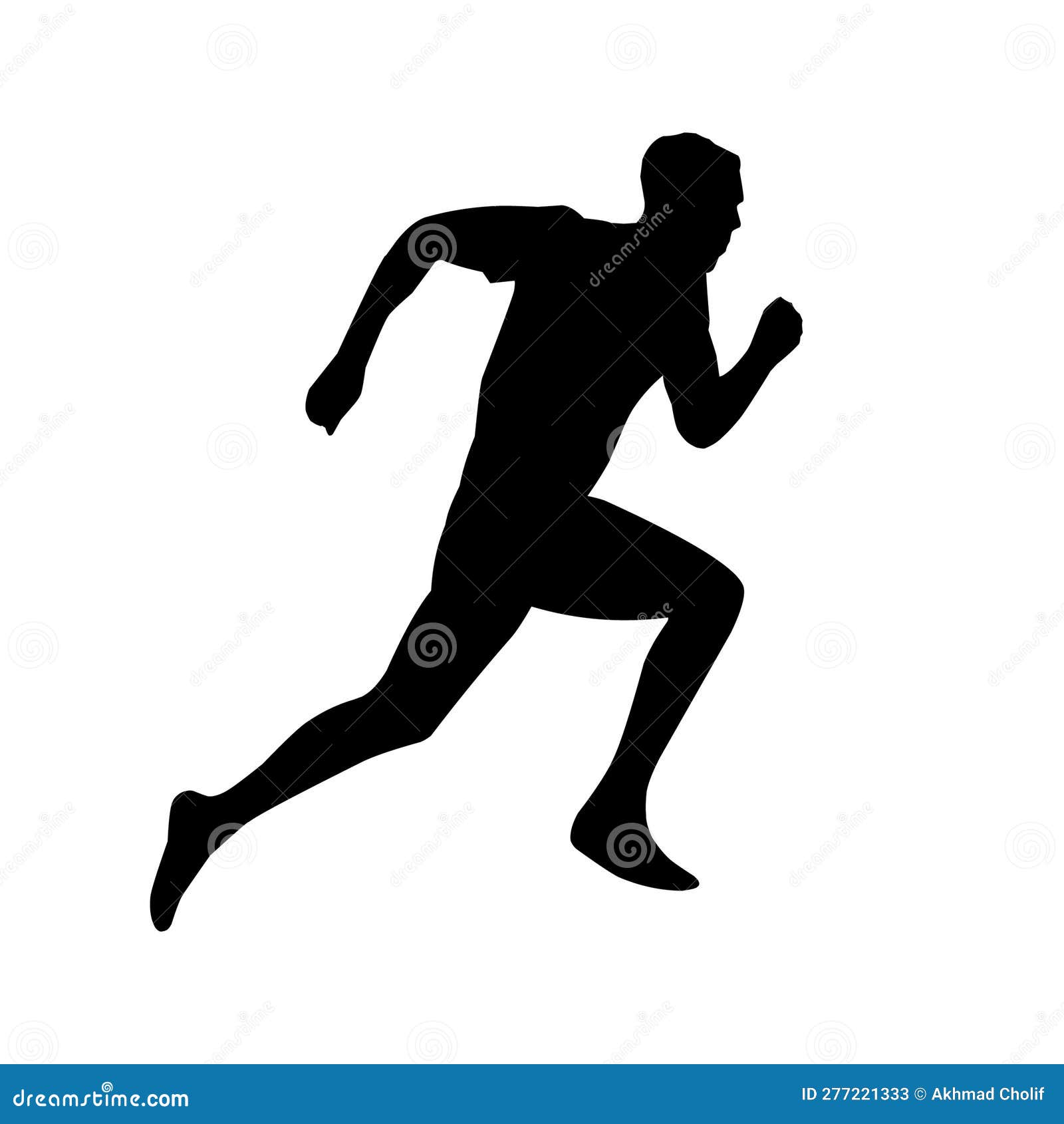The Man is Runner Silhouette Vector Pro Vector Stock Vector ...