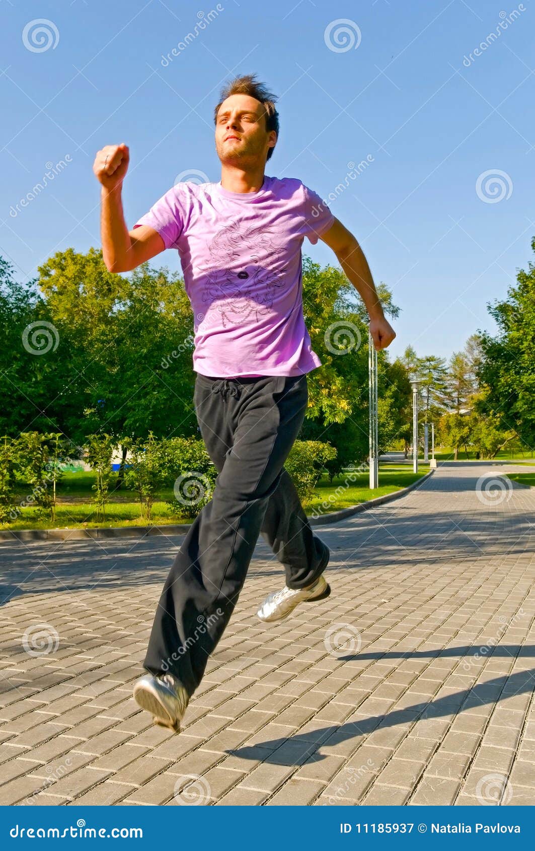 Man running stock image. Image of sport, young, handsome - 11185937
