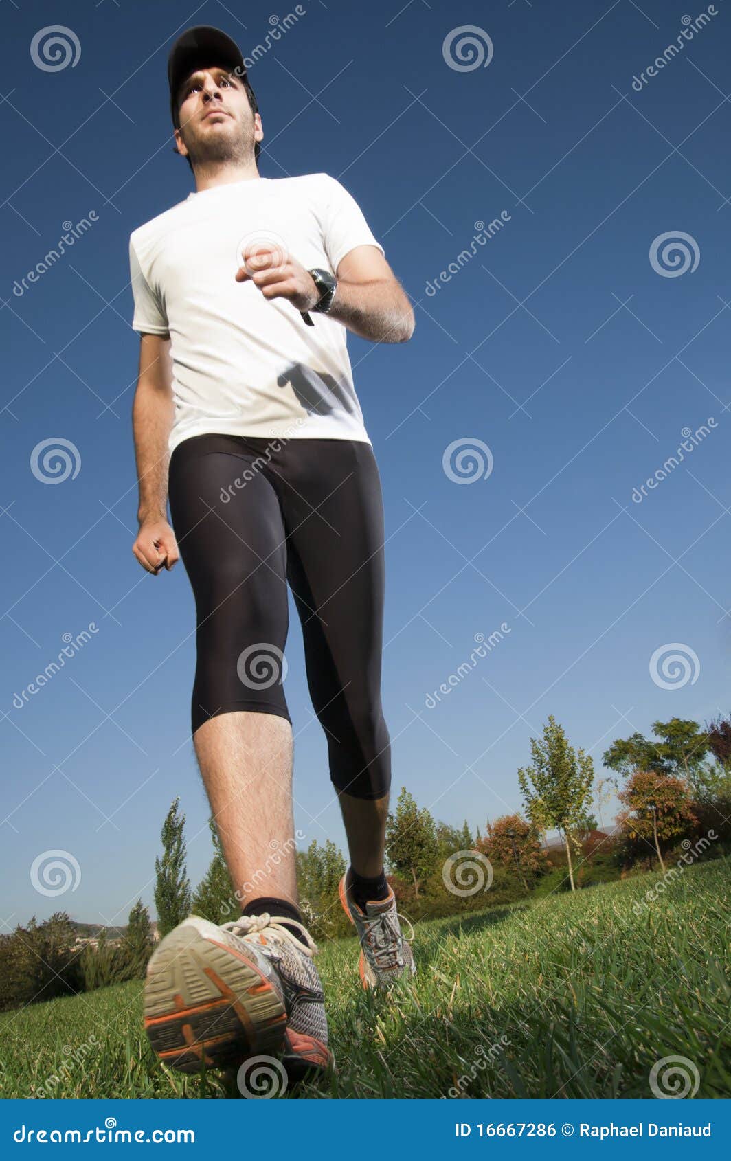Man running stock photo. Image of white, black, health - 16667286