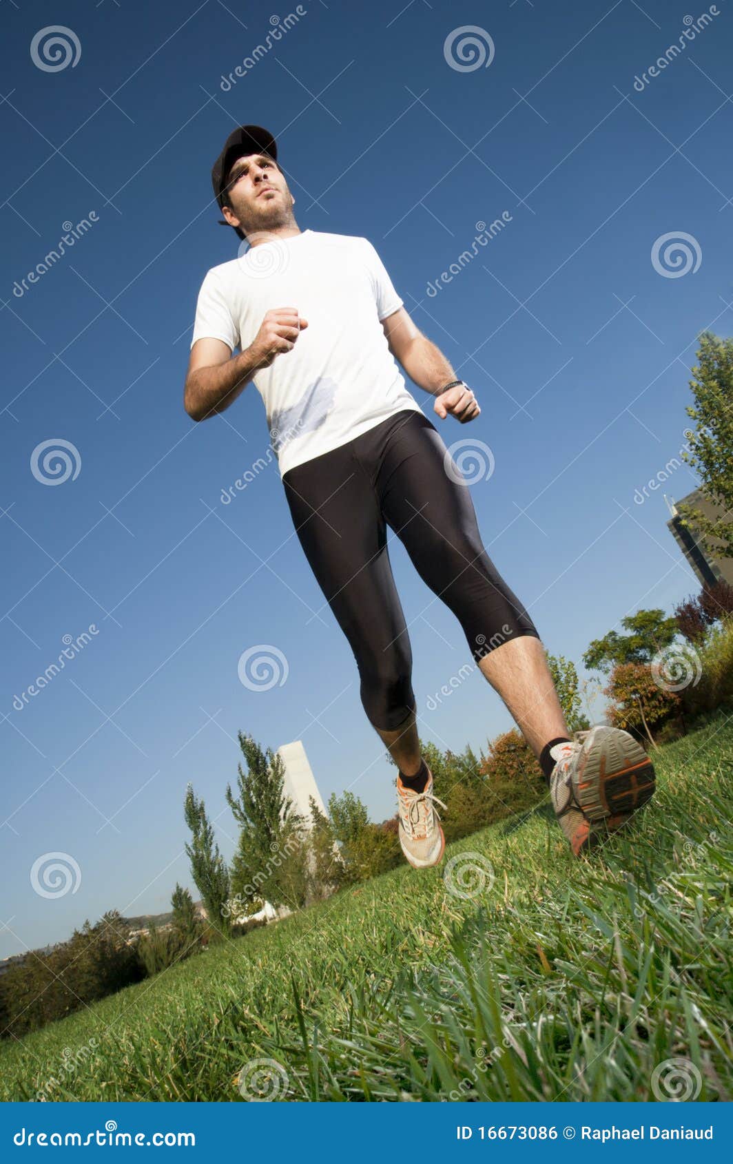Man running stock photo. Image of running, caucasian - 16673086