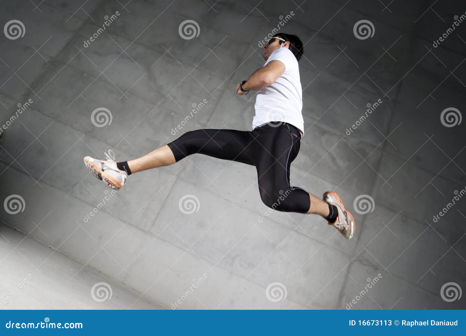 Man running stock image. Image of rapid, athlete, jump - 16673113