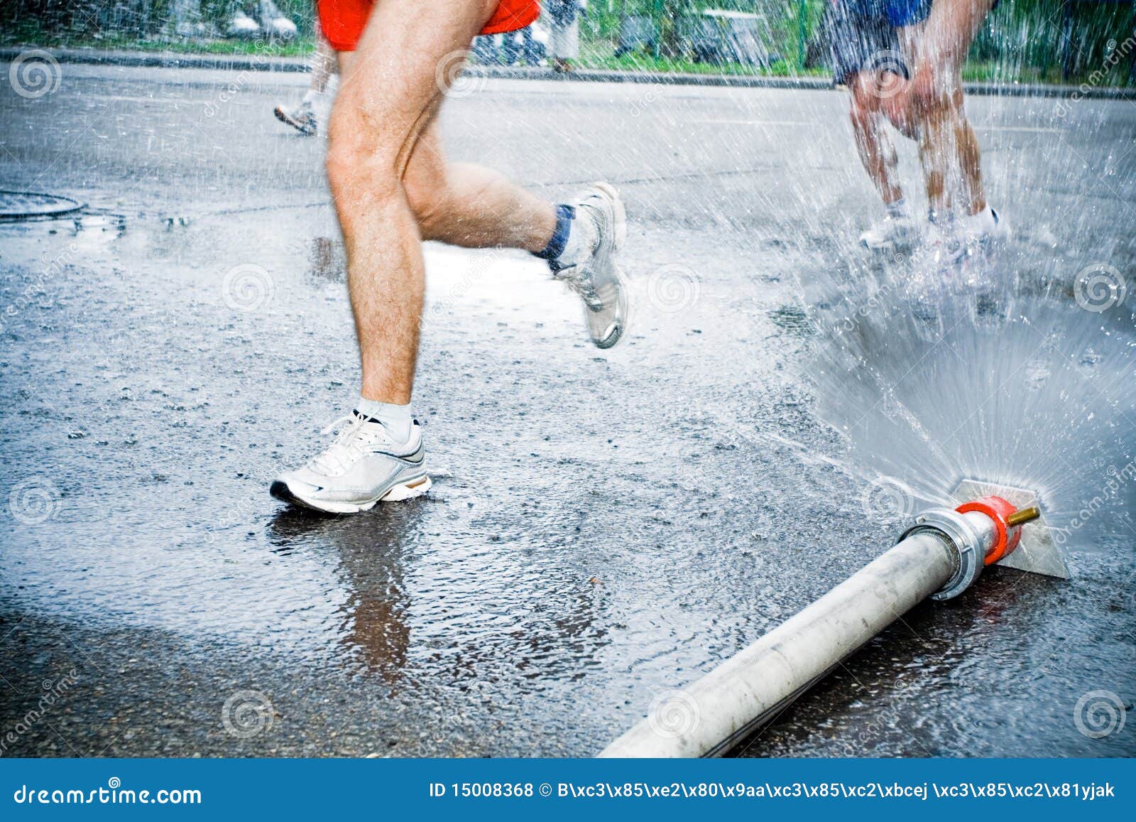 Man Running in City Marathon Stock Photo - Image of marathon, asphalt ...