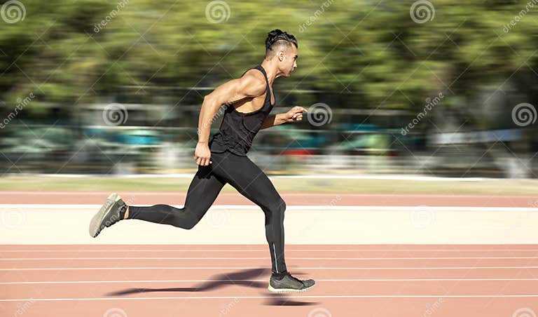Man running fast stock image. Image of determined, performance - 135257131