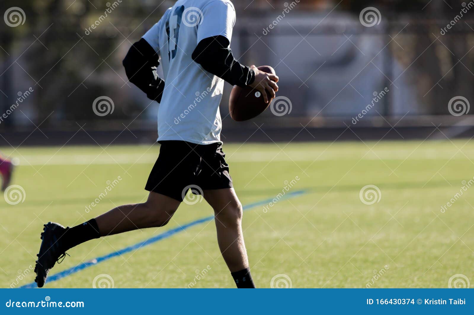 Man running stock photo. Image of move, male, football - 166430374