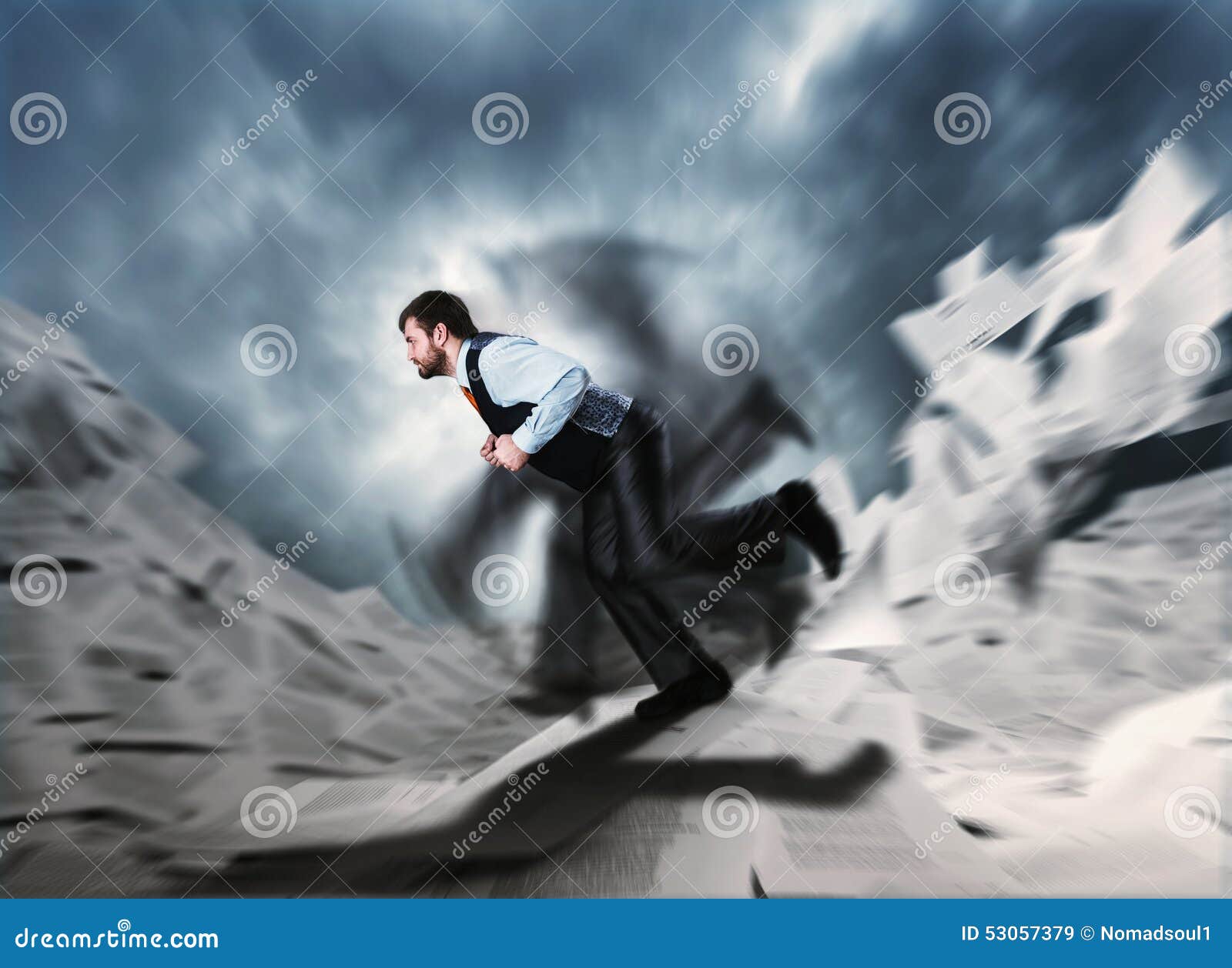 Man running in frustration stock image. Image of frustration - 53057379