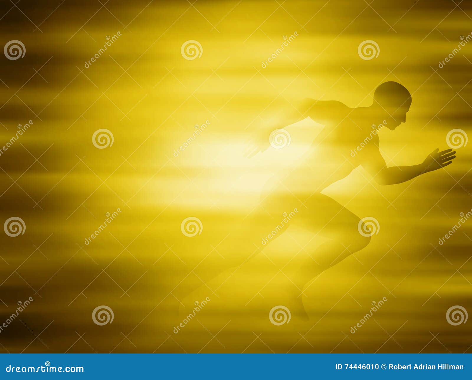 Man running for gold stock vector. Illustration of race - 74446010