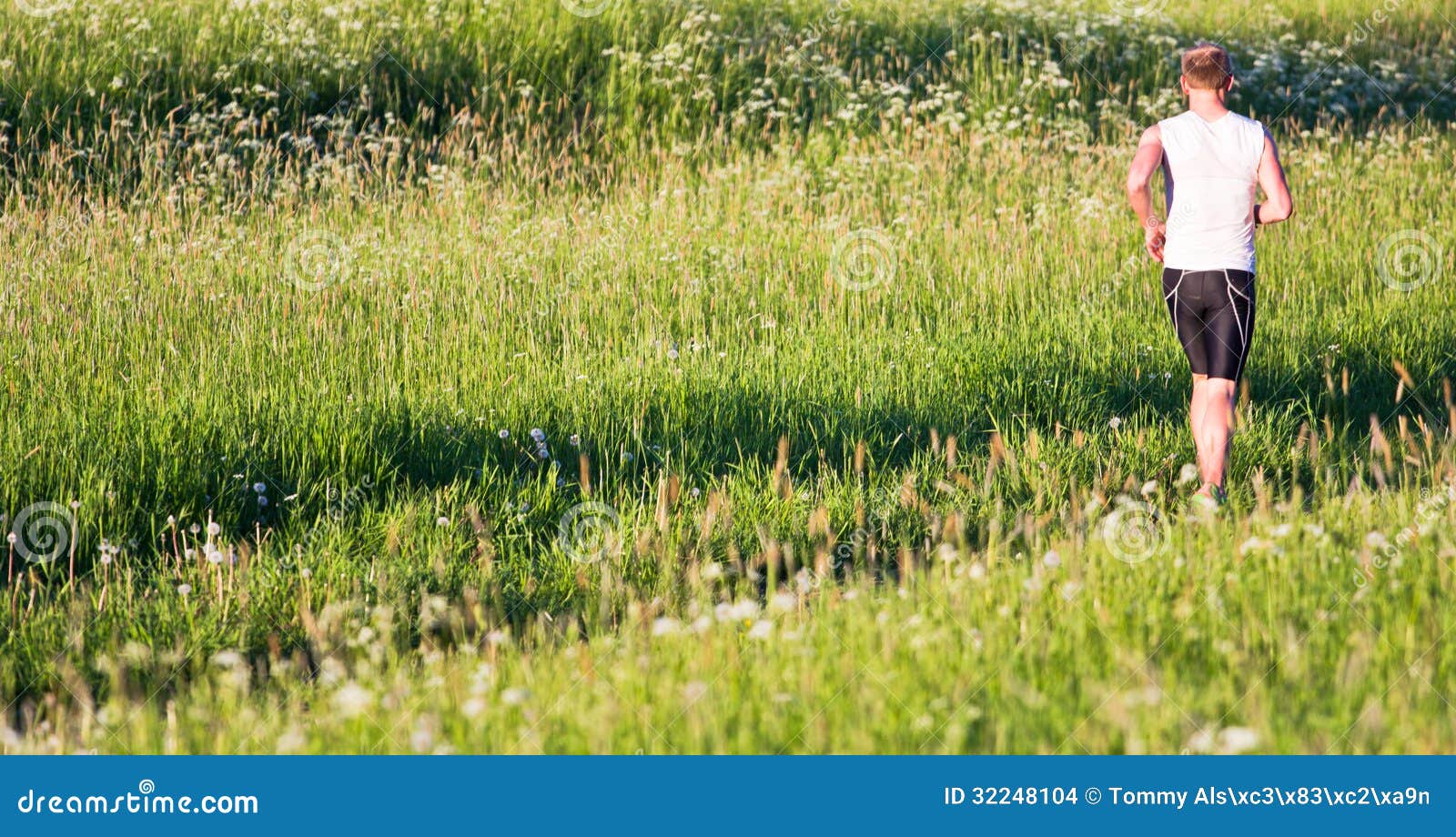 Man running stock photo. Image of athletic, active, exercise - 32248104