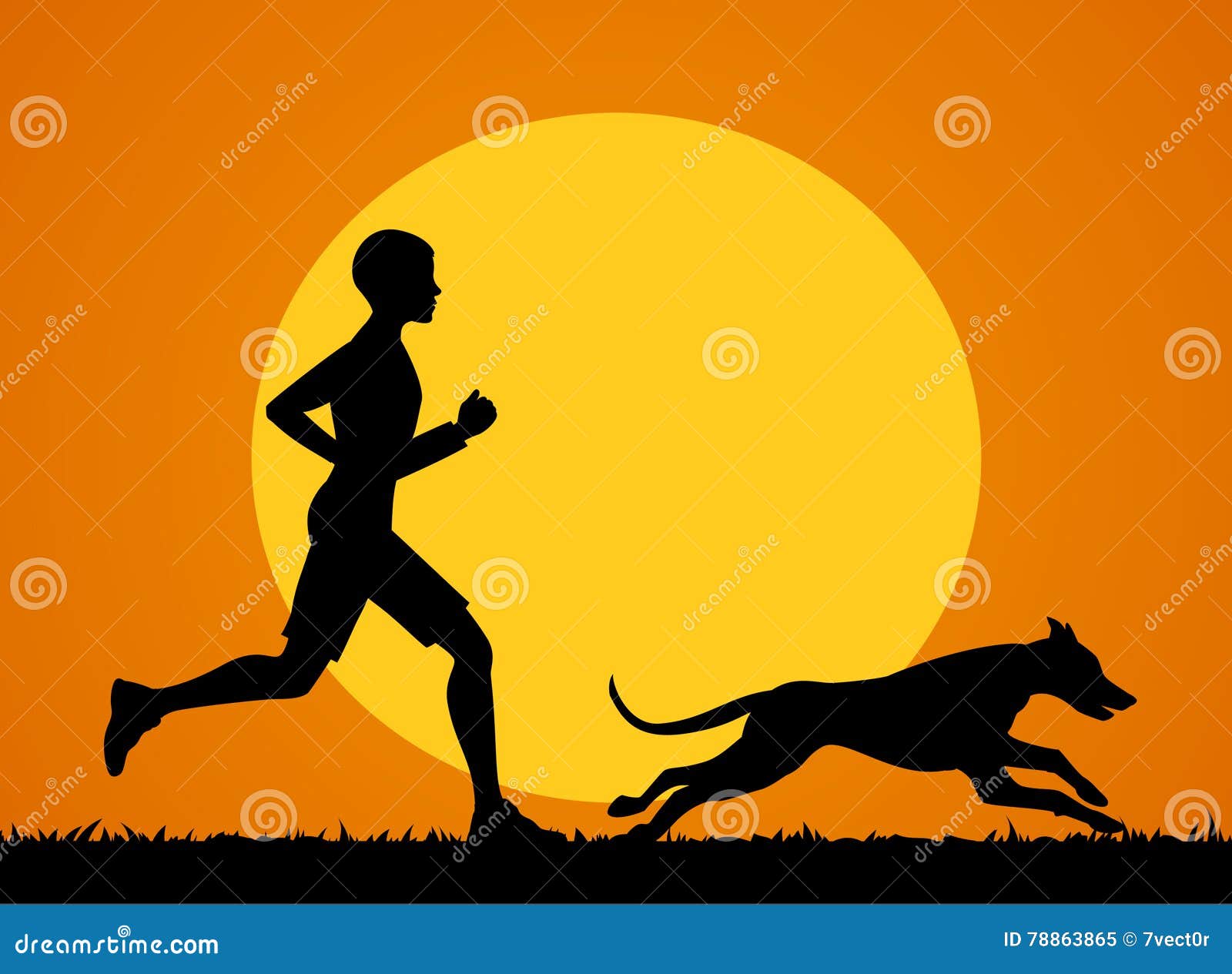 Running Jogging Logo Cartoon Vector | CartoonDealer.com #41157795