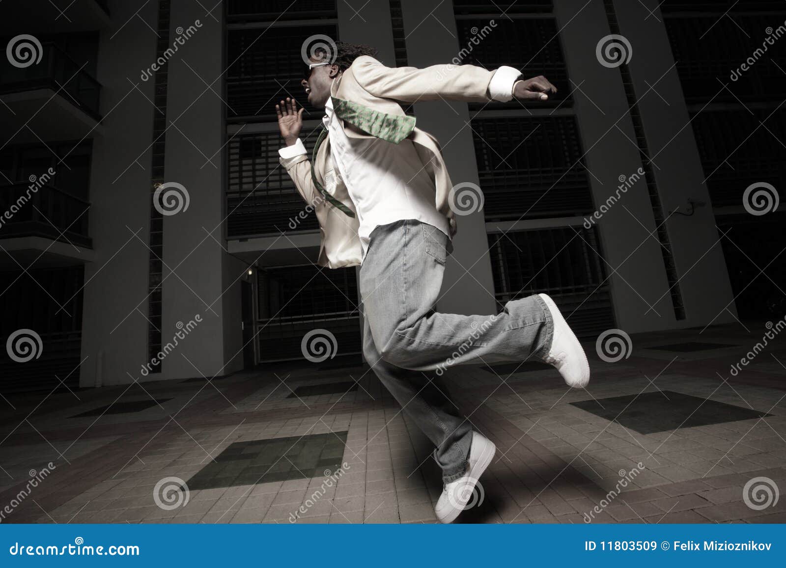 Man running in the night stock image. Image of fast, wind - 11803509
