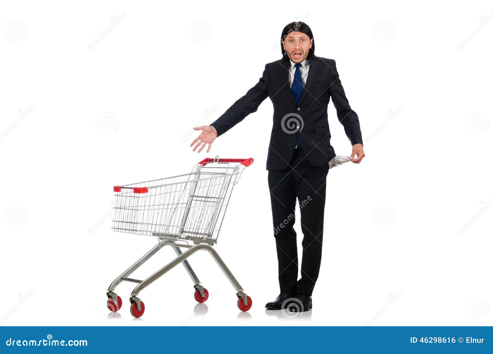 Man running out of money stock photo. Image of christmas - 46298616