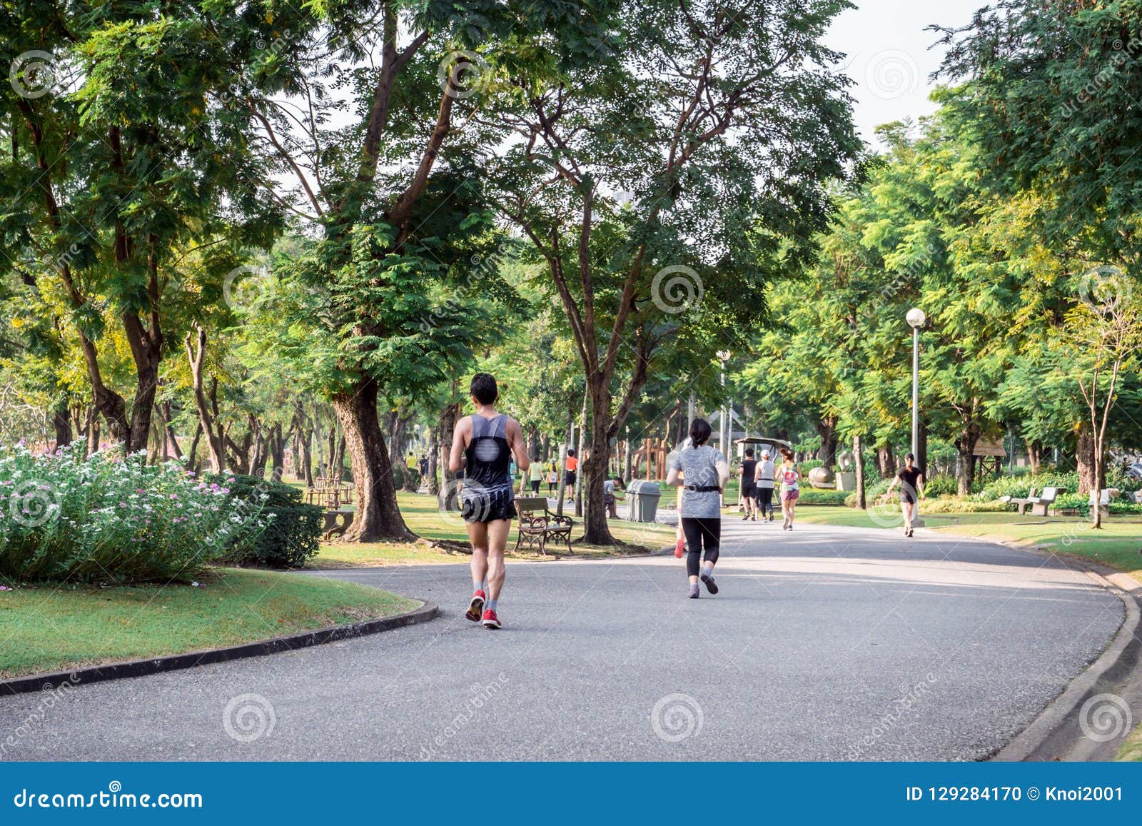 Man Running in Park, Healthy Concept Stock Photo - Image of healthy ...