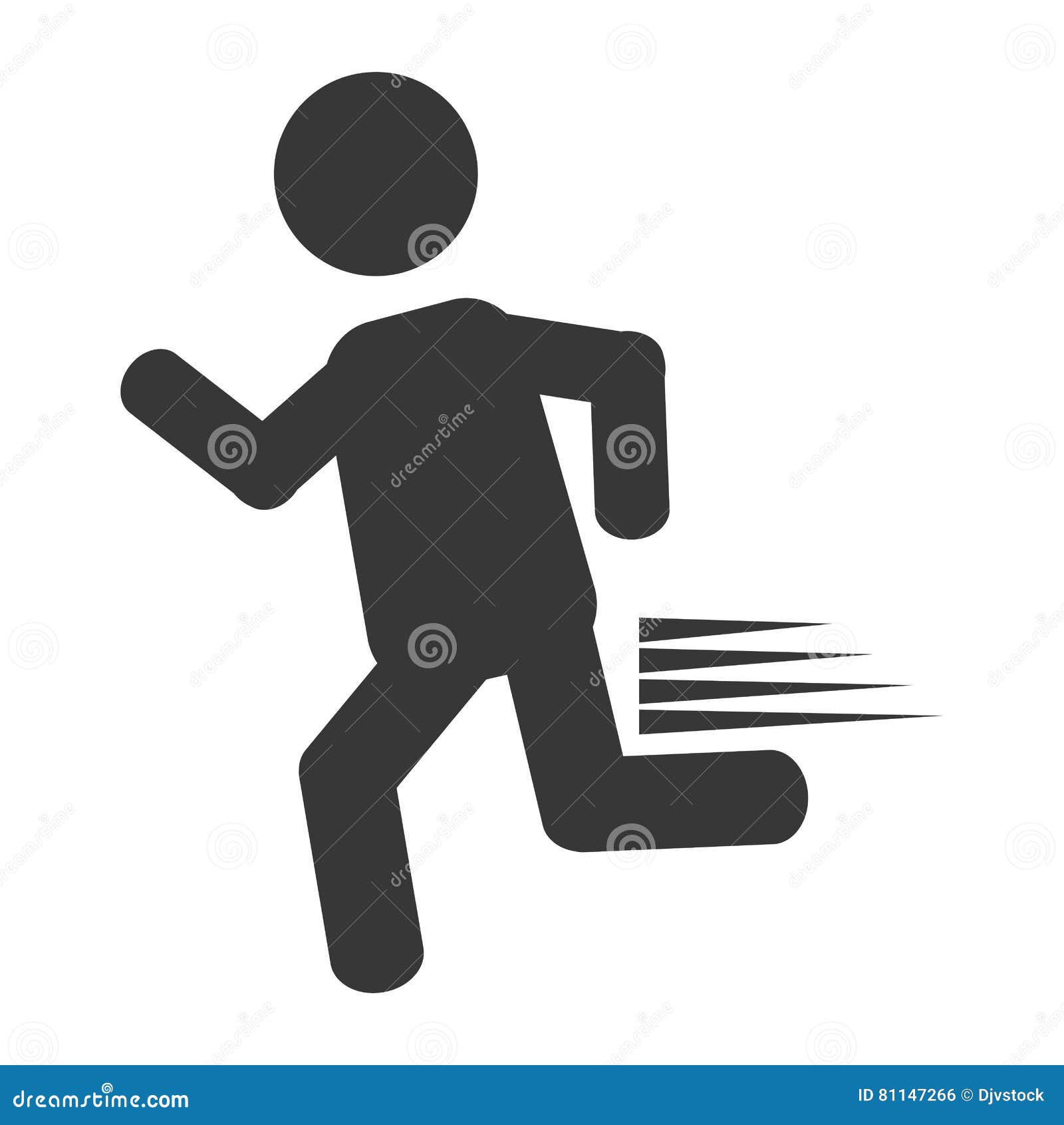 Man running pictogram stock vector. Illustration of running - 81147266