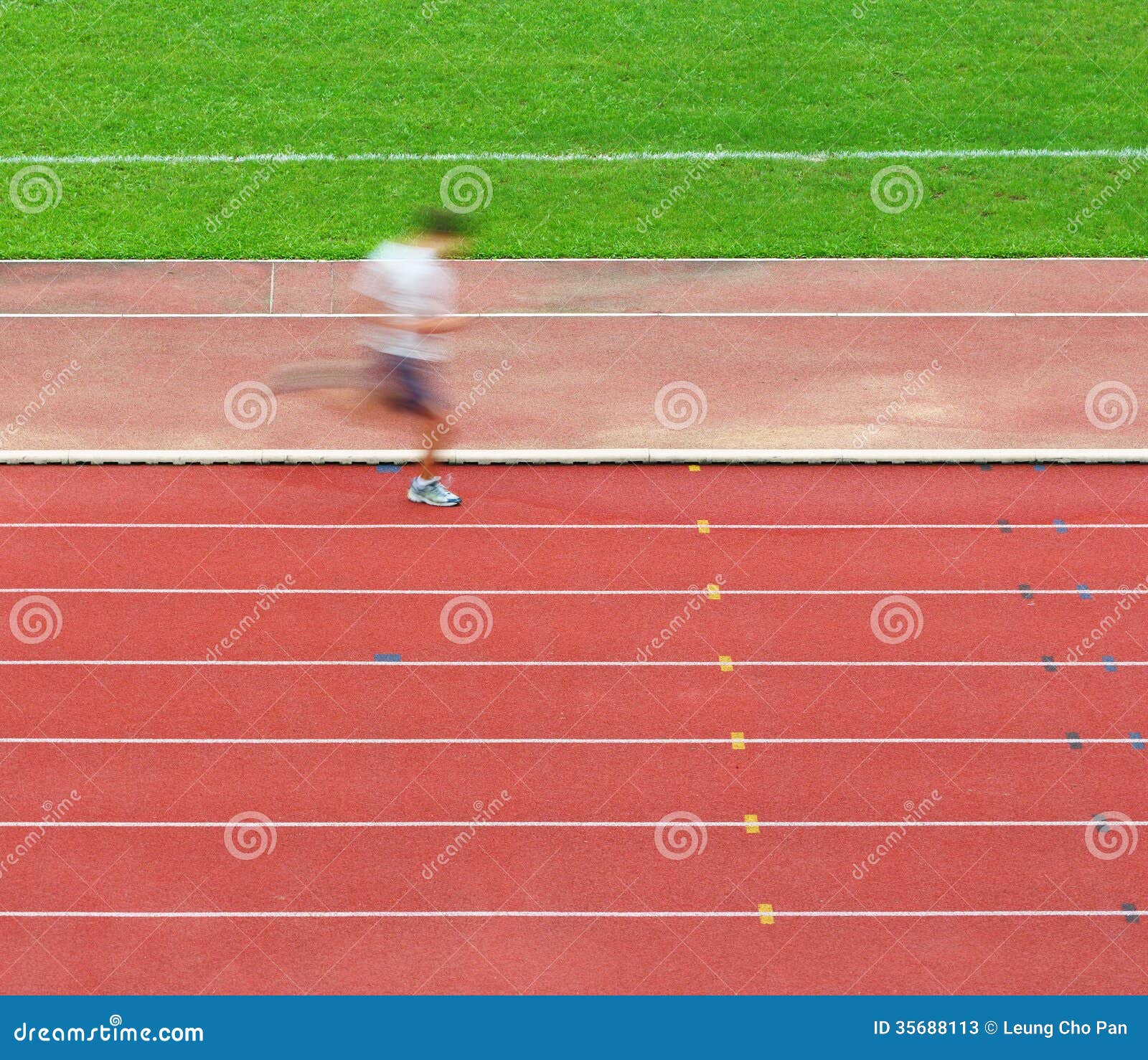 Man running on track stock image. Image of movement, foot - 35688113