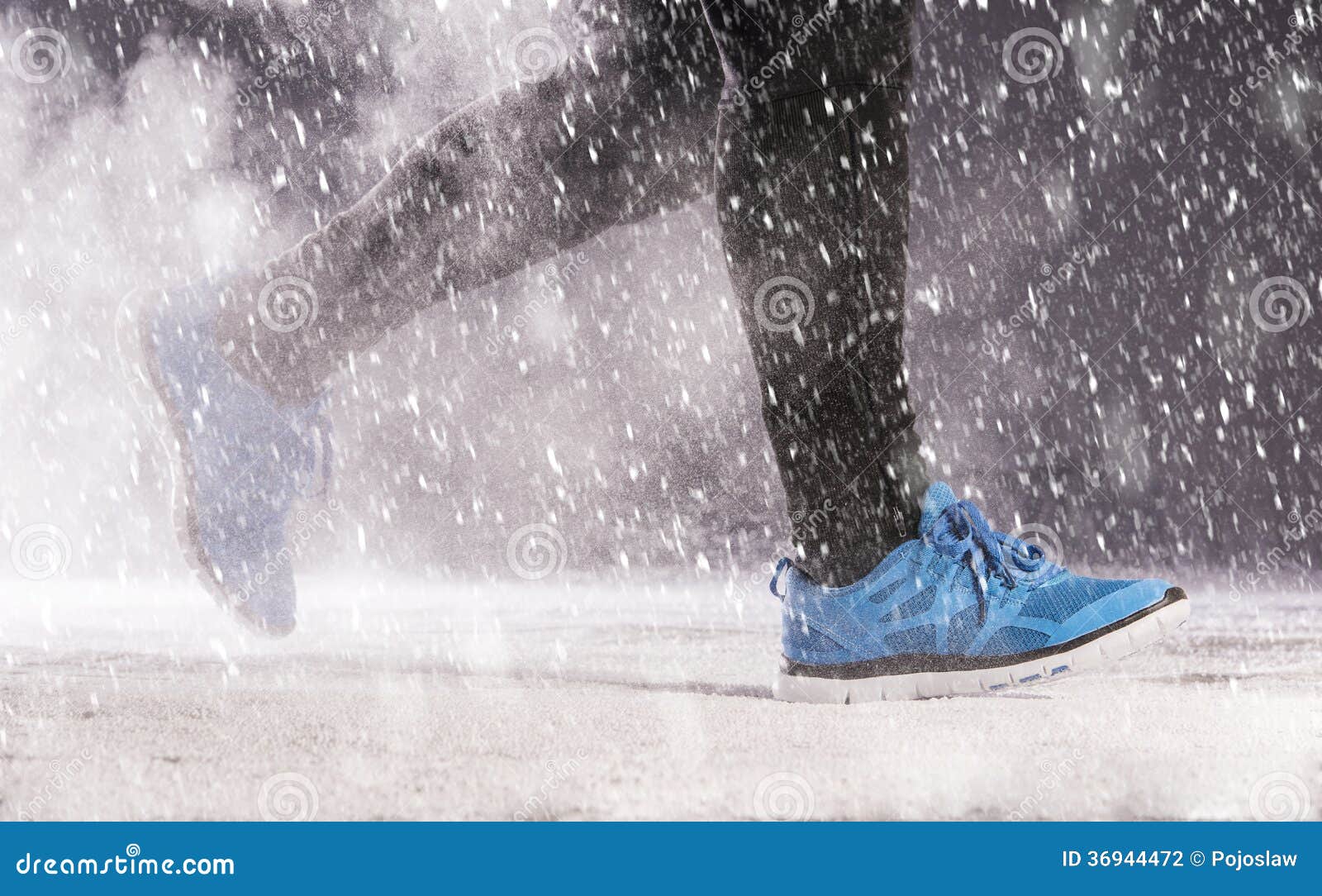 Man running in winter stock photo. Image of detail, lifestyle - 36944472