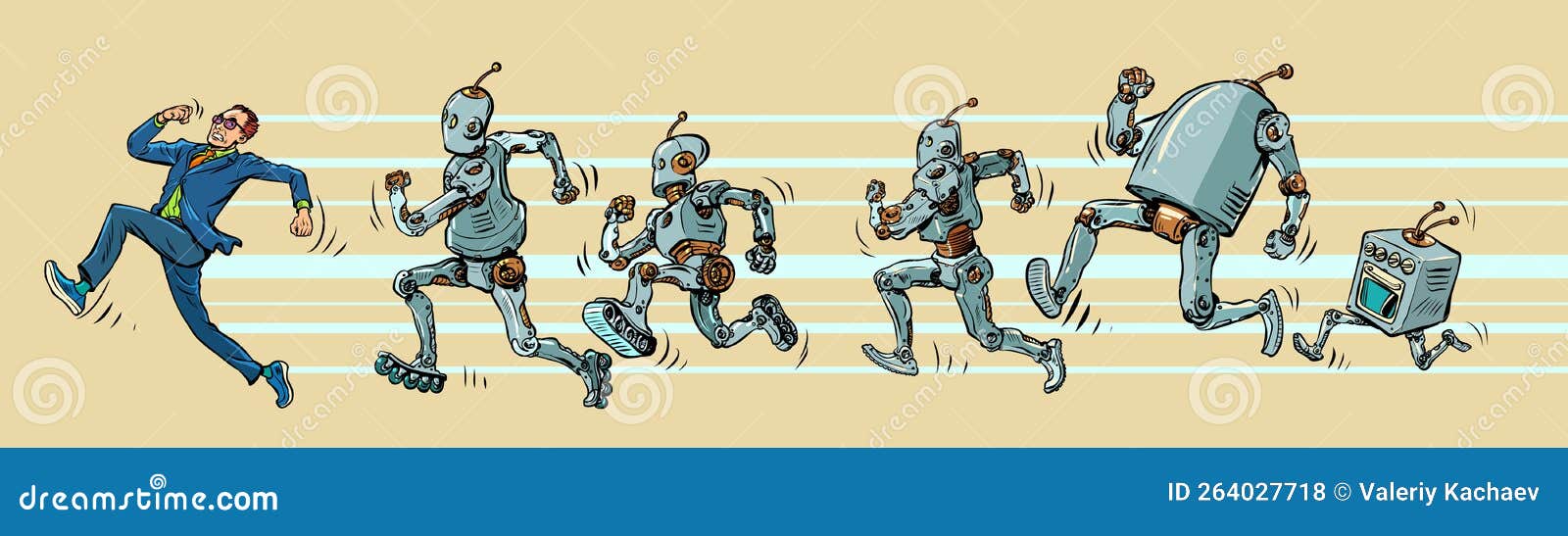 Technological Evolution Time, Digital Software Soul Of Machine, Human ...