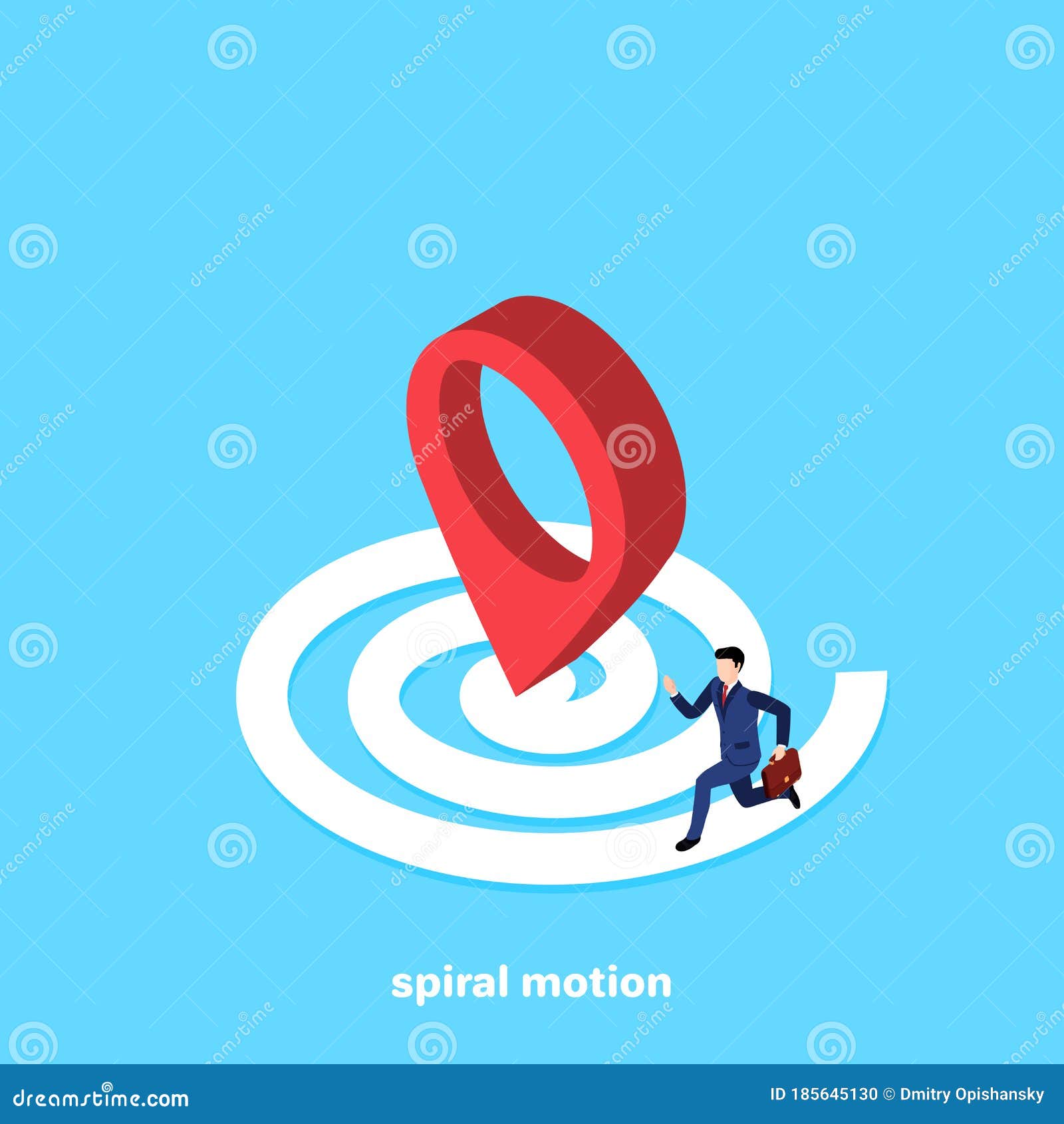 Spiral motion stock vector. Illustration of motion, graphic - 185645130