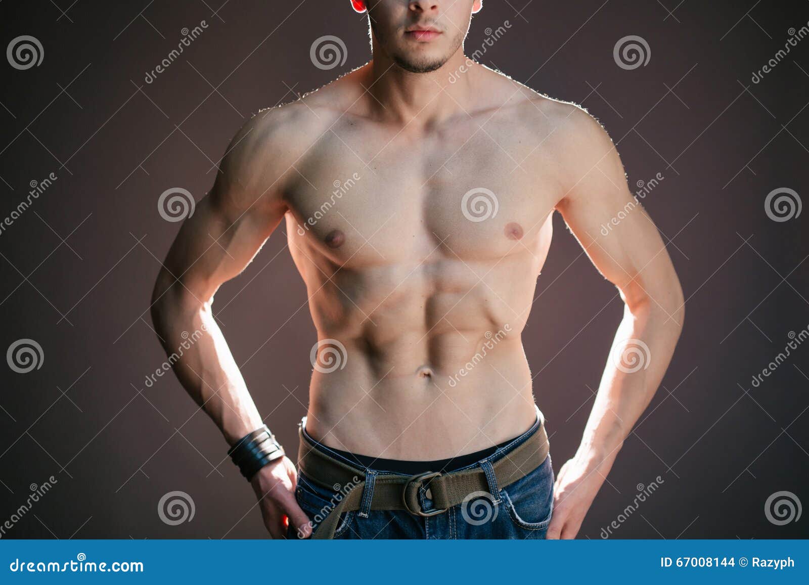 Man s abdomen stock photo. Image of isolated, shaped - 67008144