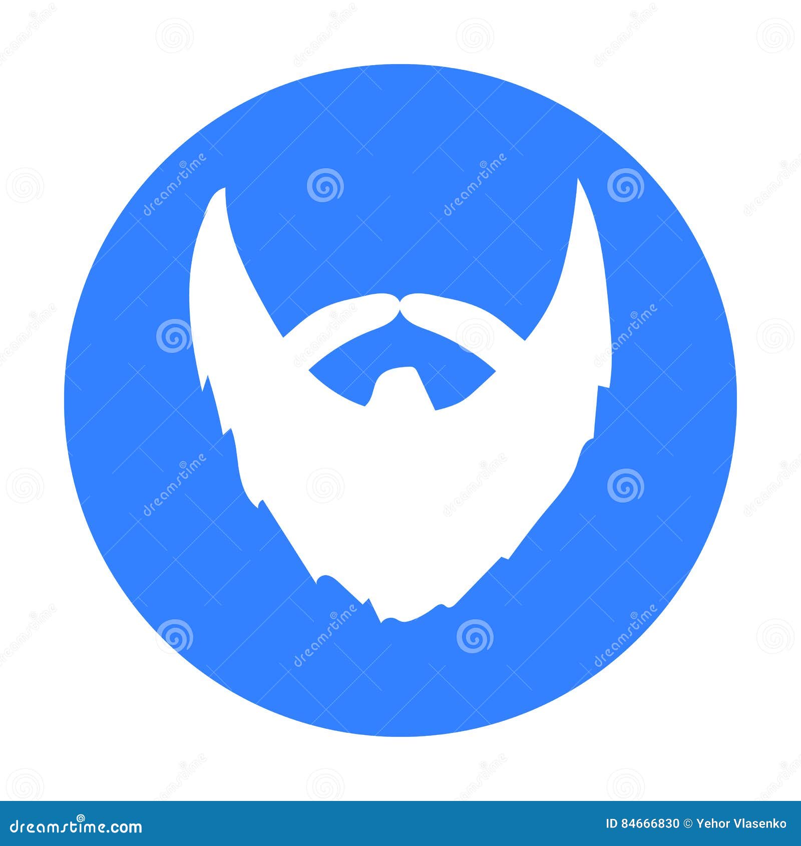 Man S Beard Icon in Black Style Isolated on White Background. Beard ...