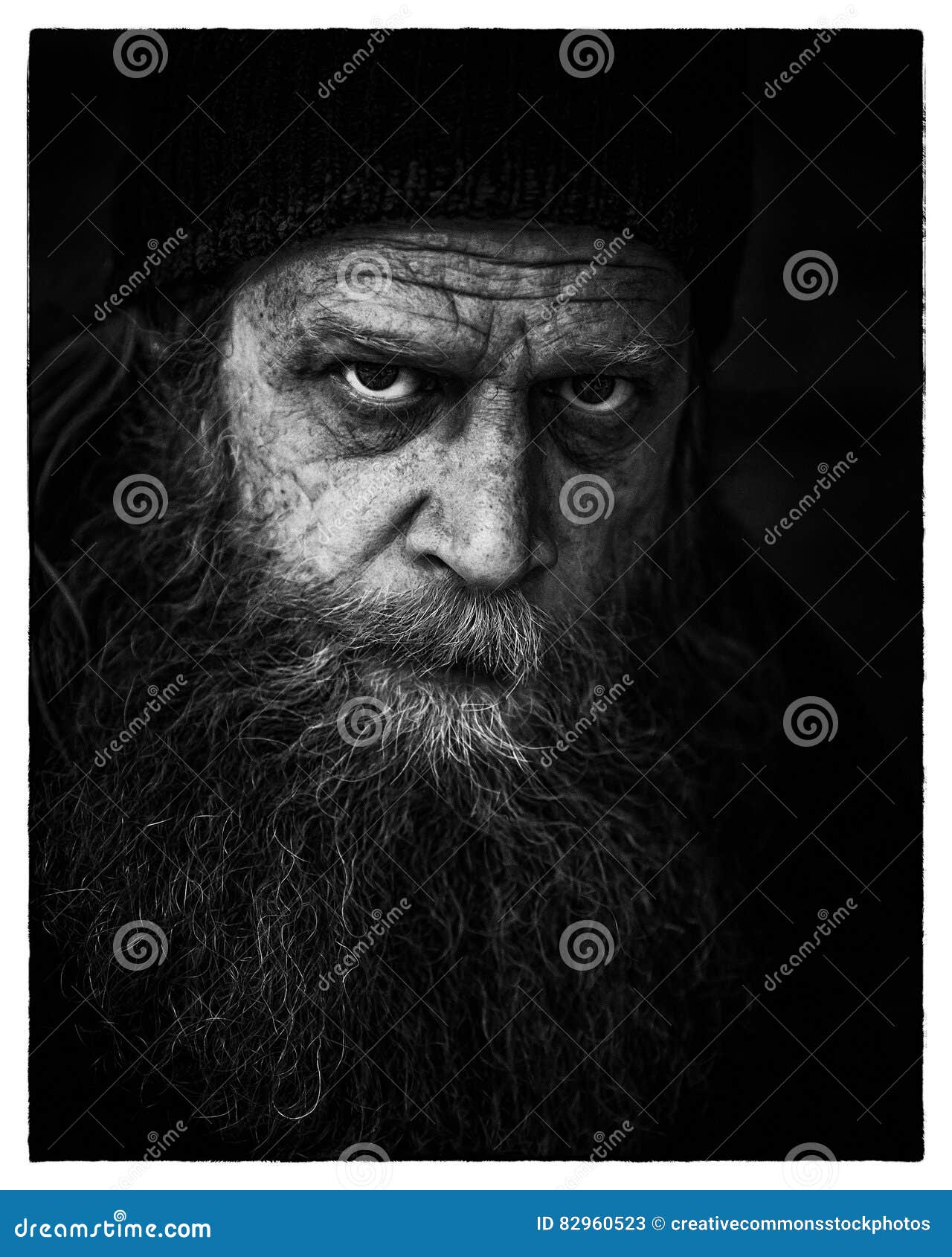 Man's Face In Grayscale Photography Picture. Image: 82960523