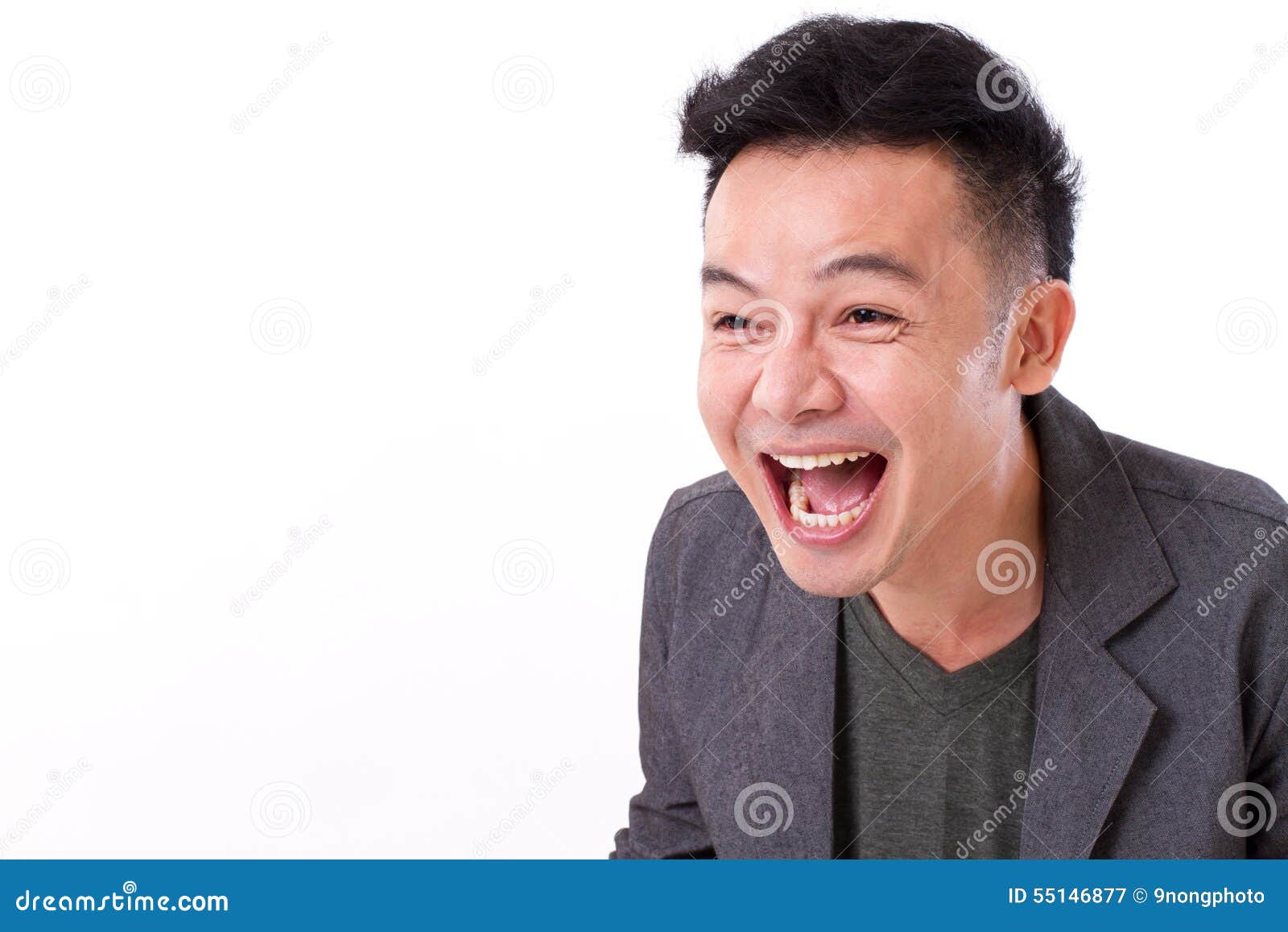 Man S Face Laughing with Blank Space for Text or Copy Stock Image ...