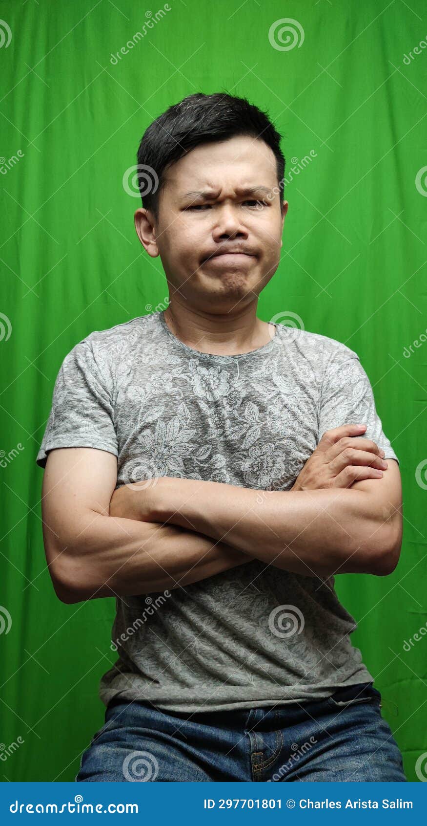 Face Reflecting Displeasure and Dismay Disgusted Expression Stock Image ...