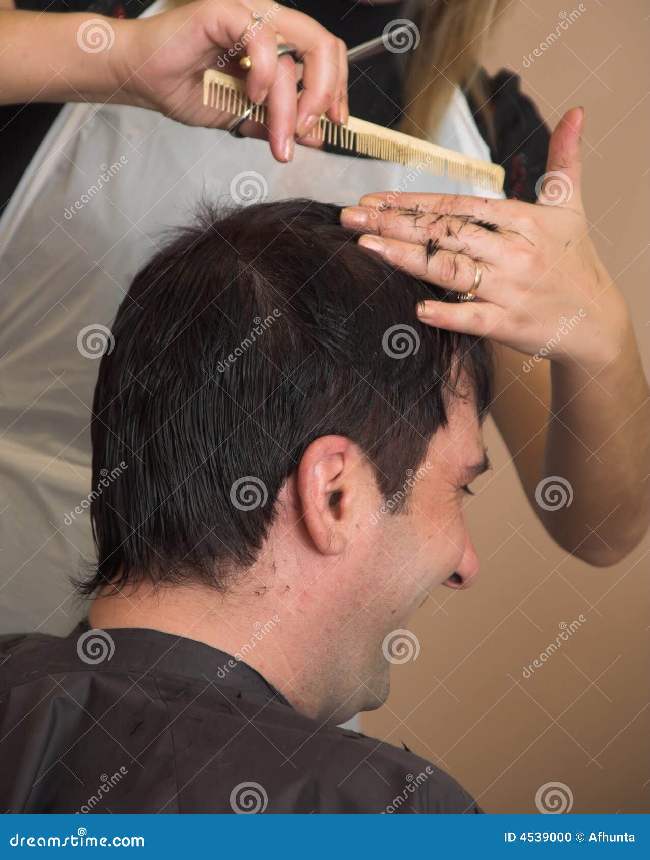 Man s hairstyle stock photo. Image of hair, cutting, confidence - 4539000