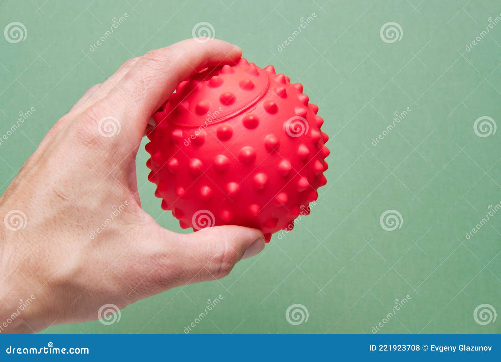 In a Man& X27;s Hand a Ball for Working Out Trigger Points or a ...