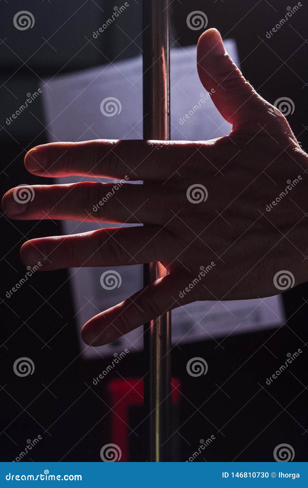 Man`s hand in the dark stock photo. Image of male, hand - 146810730