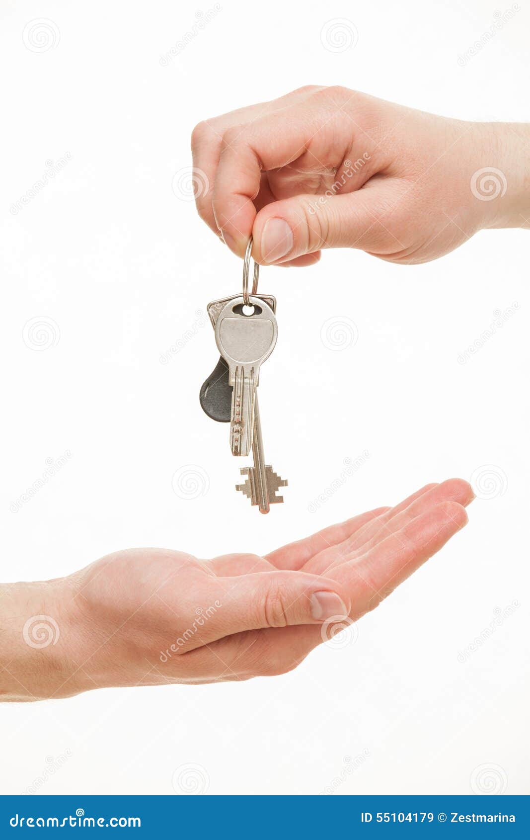 Man S Hand Giving a Bunch of Keys Stock Image - Image of belongings ...