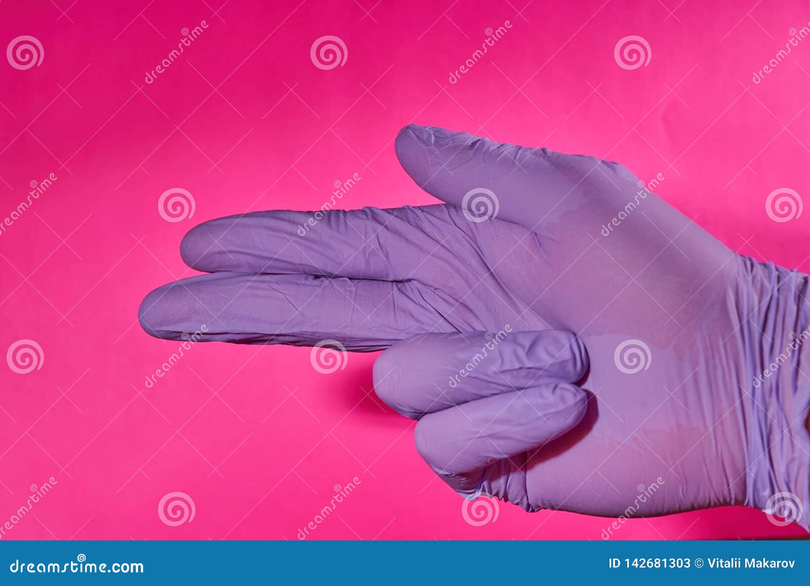 A Man`s Hand in a Glove Pointing in the Direction Stock Image - Image ...