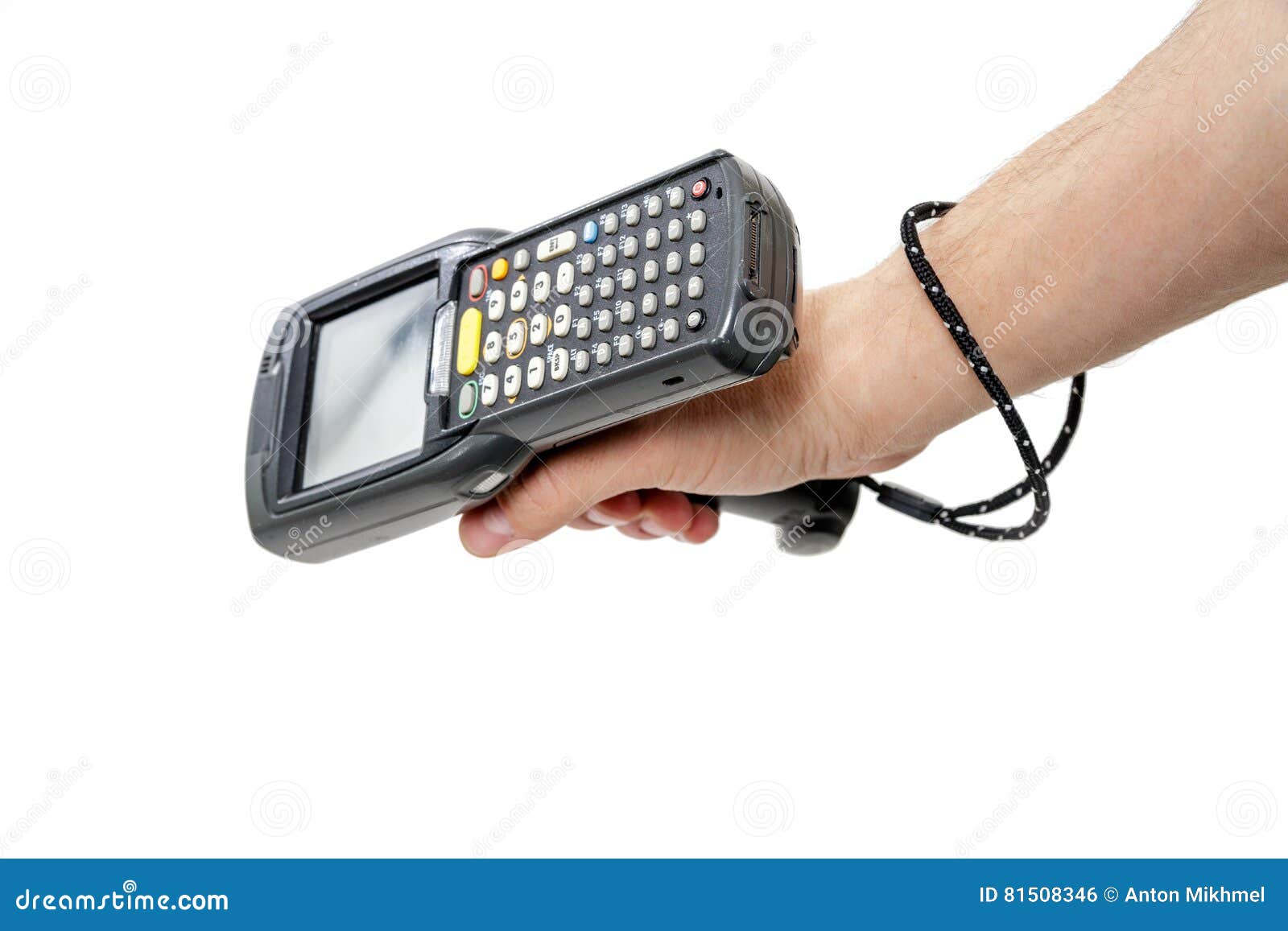 Man's Hand Holding Barcode Scanner Stock Photos - Free & Royalty-Free ...