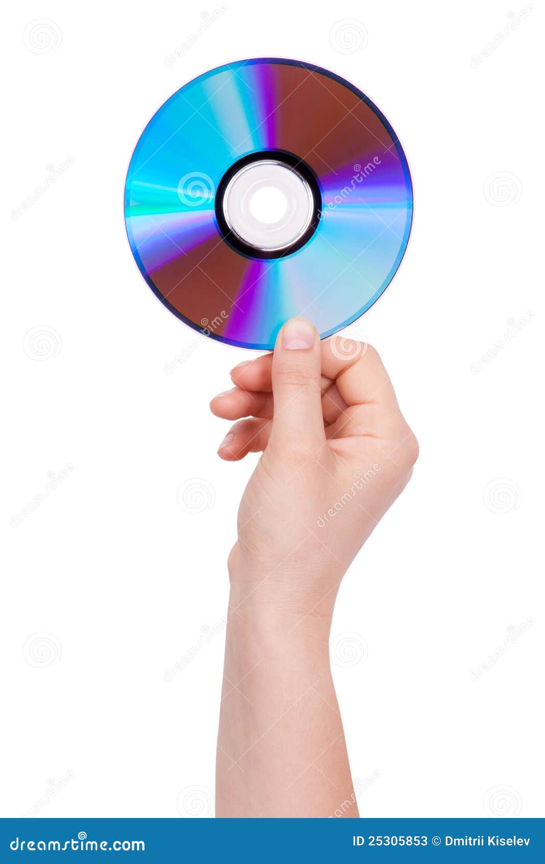 Man S Hand Holding a Compact Disc Stock Image - Image of demonstrate ...