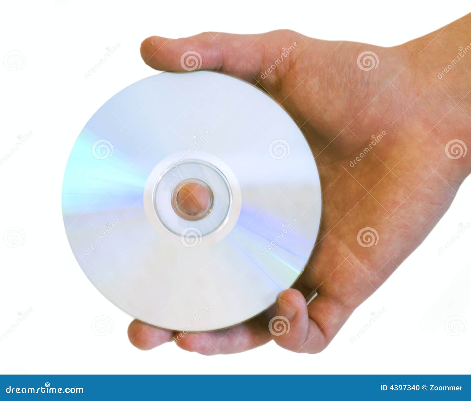 Man S Hand Holding DVD CD Disc Stock Photo - Image of information ...