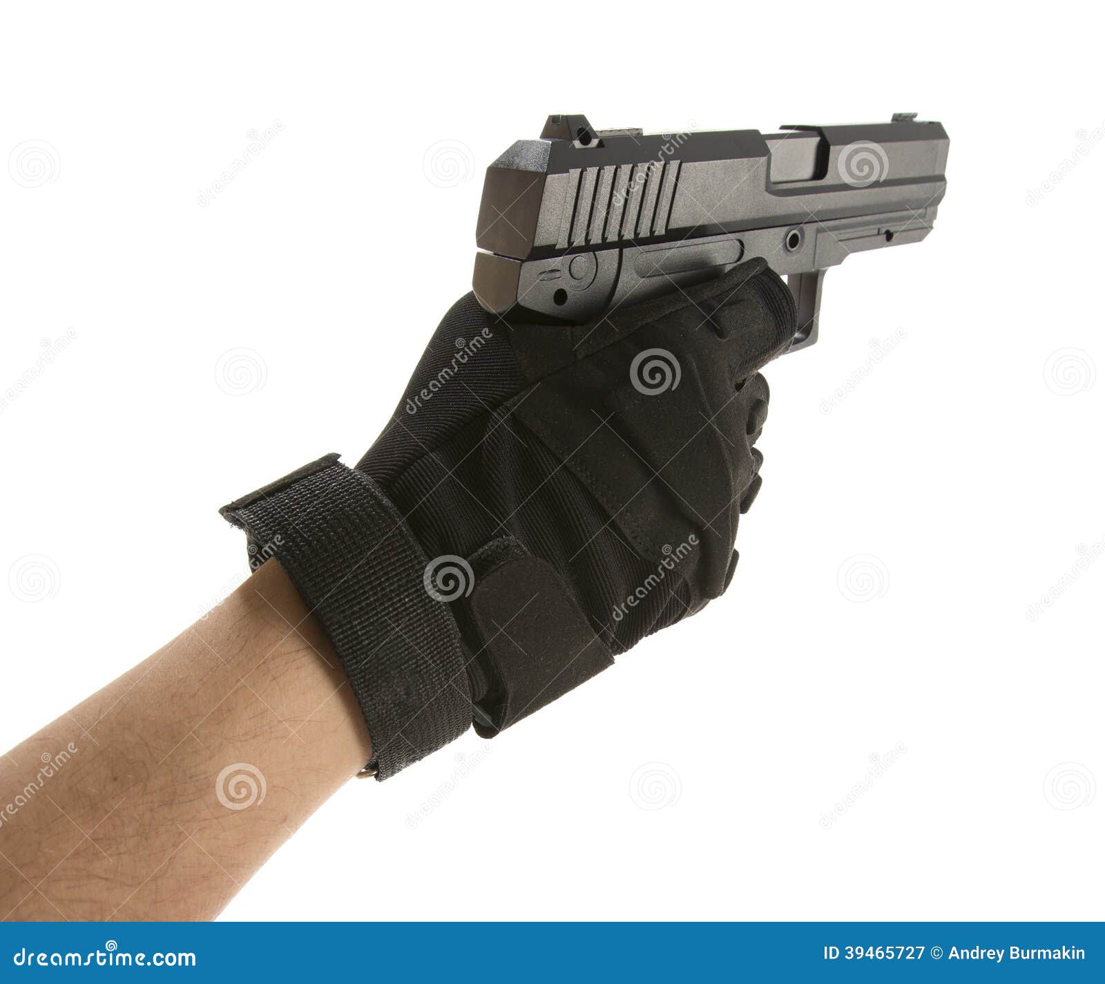 Man s hand holding gun stock image. Image of holding - 39465727