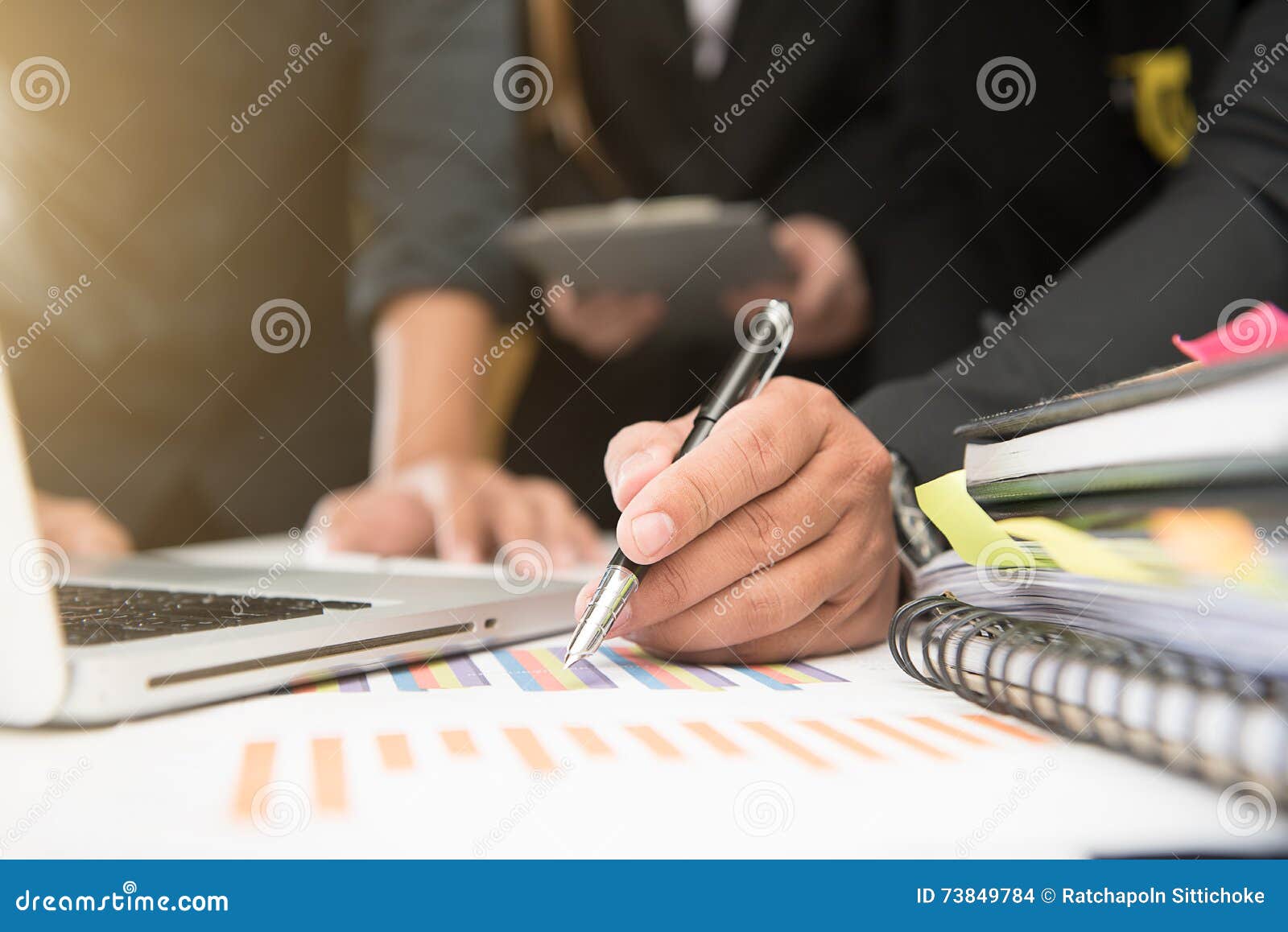 Man S Hand Holding a Pen on Paper Stock Photo - Image of relaxation ...