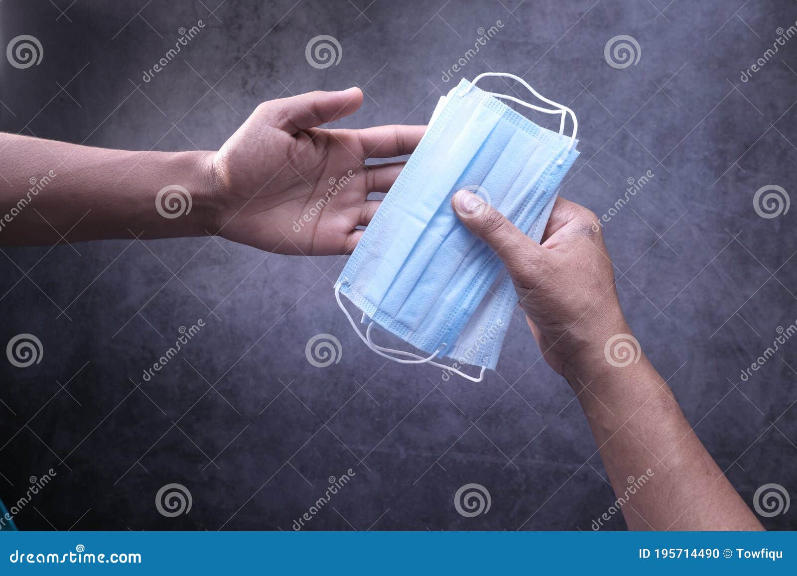 Man`s Hand Holding Protective Face Mask Top Down Stock Photo - Image of ...