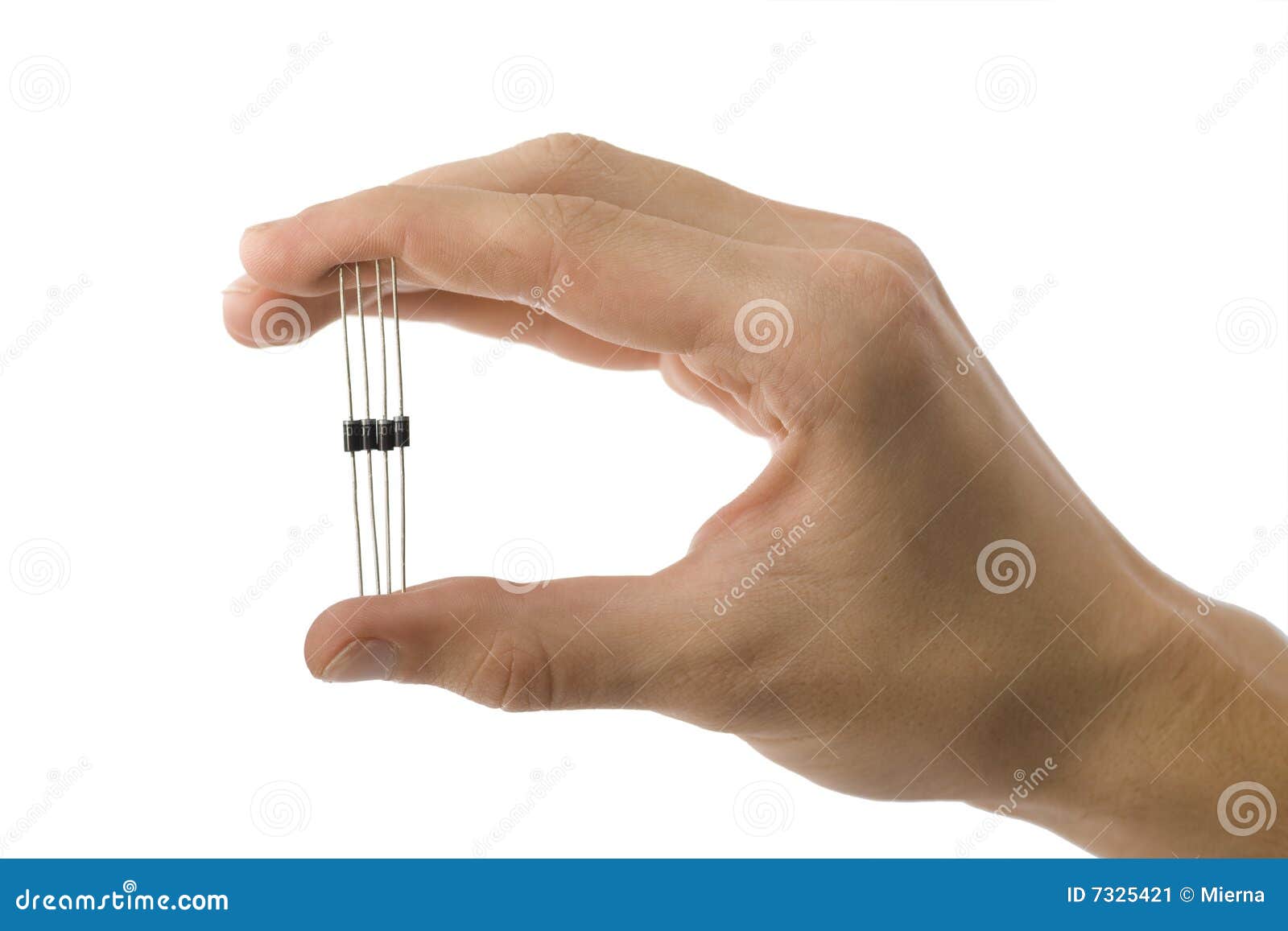 Man S Hand Holding Rectifier Diodes Stock Image - Image of rectifier ...