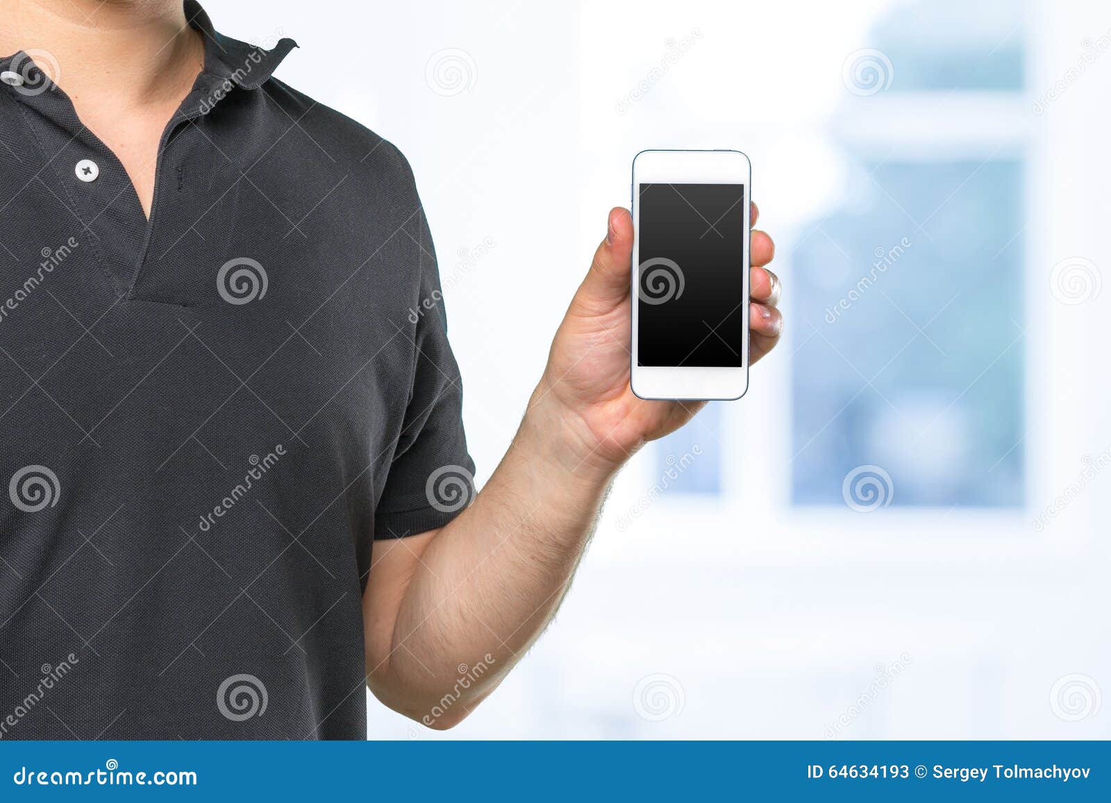 Man S Hand Holding Smartphone Stock Image - Image of hand, connection ...