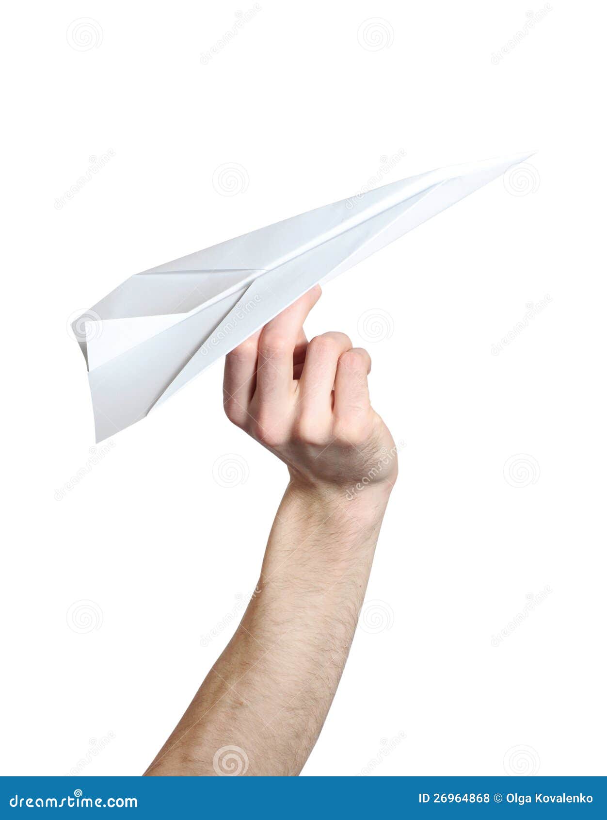 Hand Launching Paper Airplane Stock Photo | CartoonDealer.com #12475824