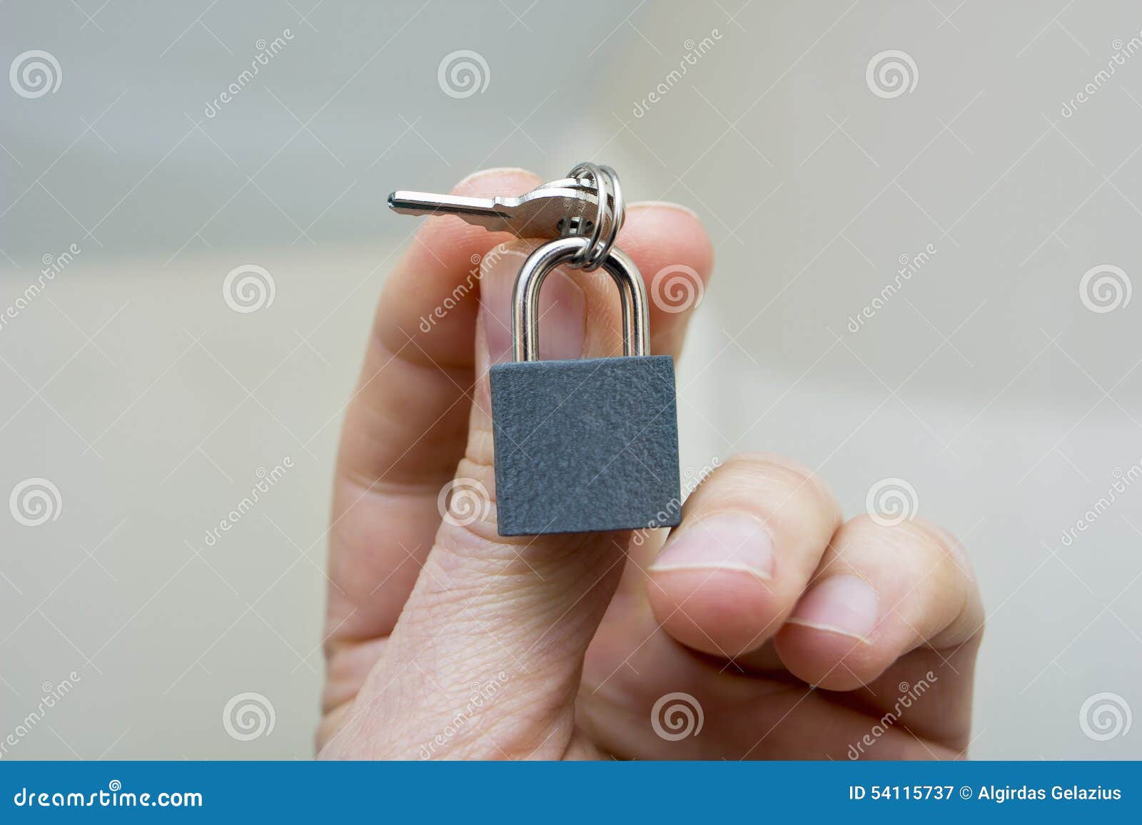 Man S Hand with Lock and Keys Stock Image - Image of metal, breach ...