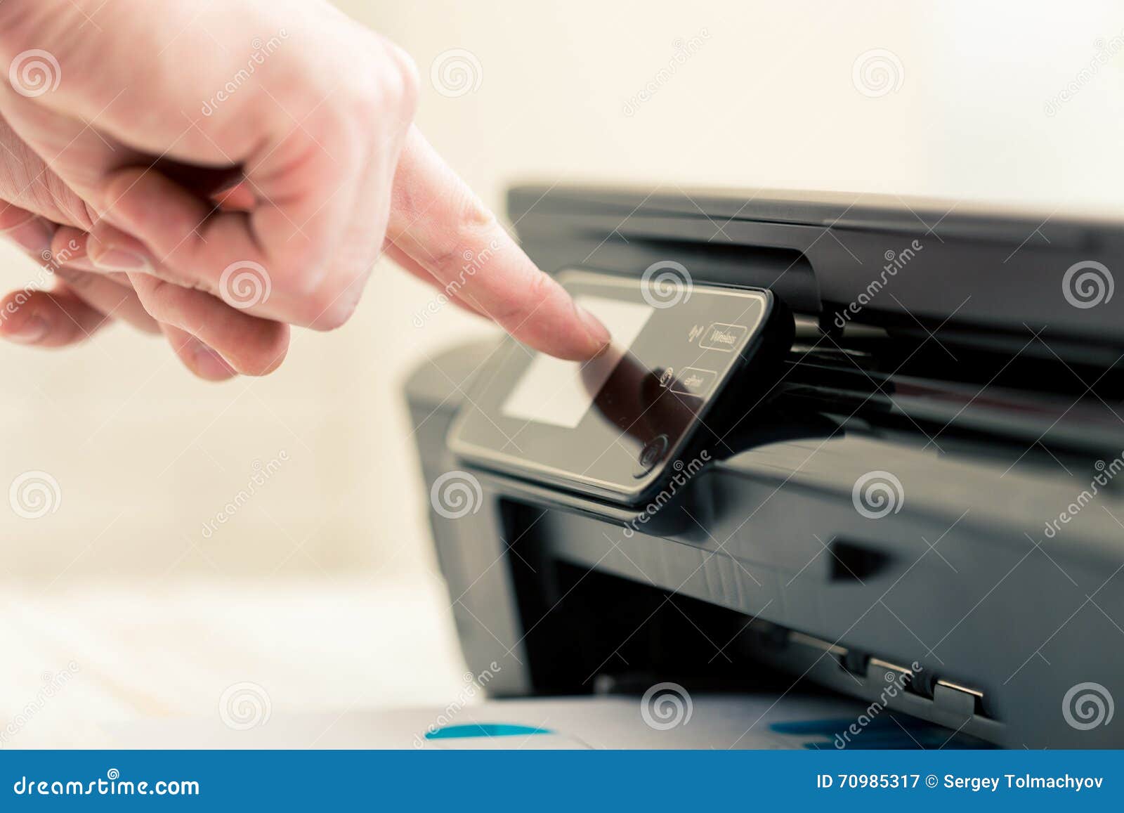 Man s hand making copies stock image. Image of workplace - 70985317