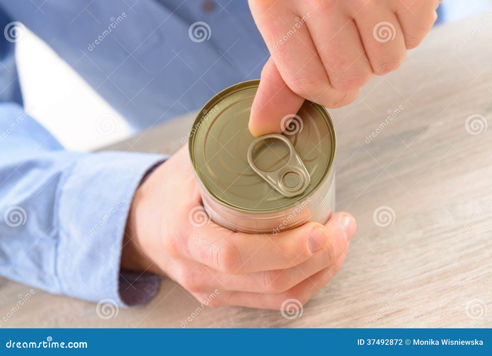Man s hand opening can stock photo. Image of opening - 37492872