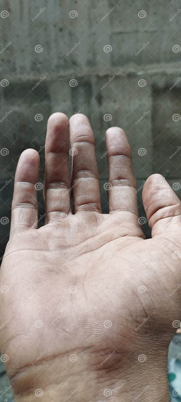 A Man& X27;s Hand Opens Upwards Expecting Something Stock Image - Image ...