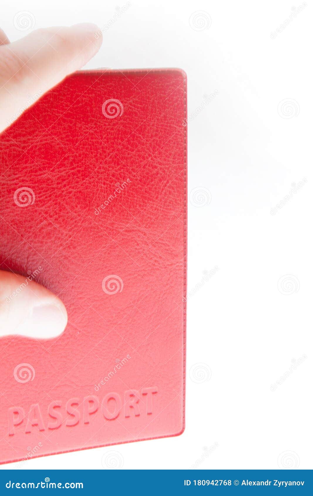 The Man`s Hand and the Passport Stock Photo - Image of giving ...