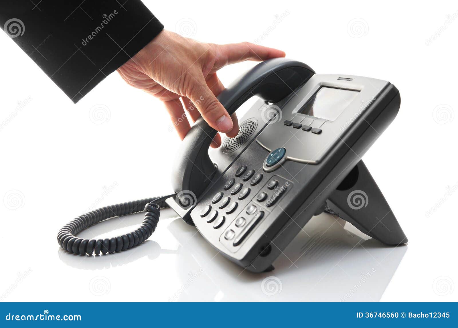 Hand Picking Up Phone